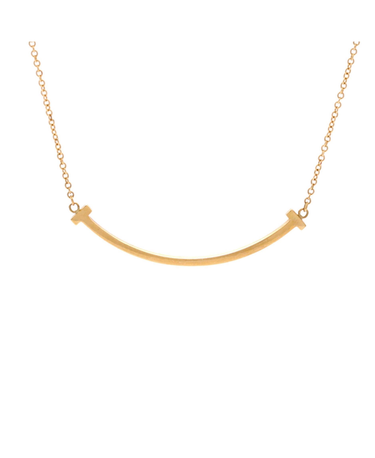 Click here for Pre-Owned Tiffany & Co T Smile Pendant Necklace -... prices