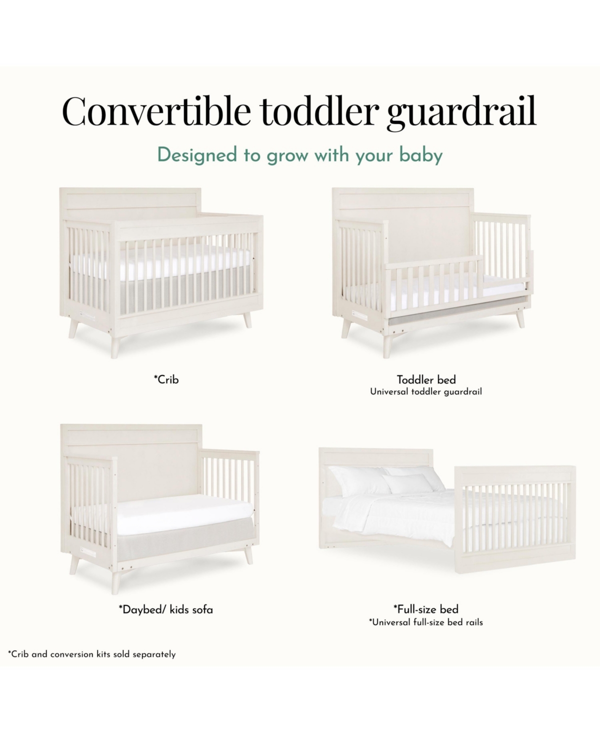 Click here for Evolur Convertible Crib Toddler Guard Rail I Full... prices