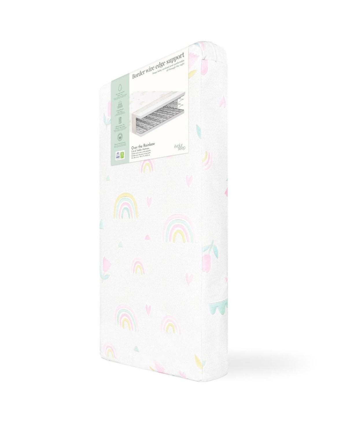Click here for Dream On Me Baby Coil Inner Spring Over The Rainbo... prices
