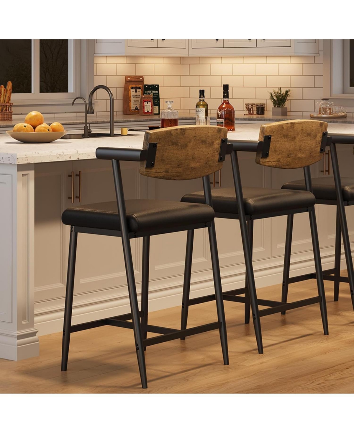Click here for Gaomon Counter Height Bar Stools Set of 2 with Arm... prices