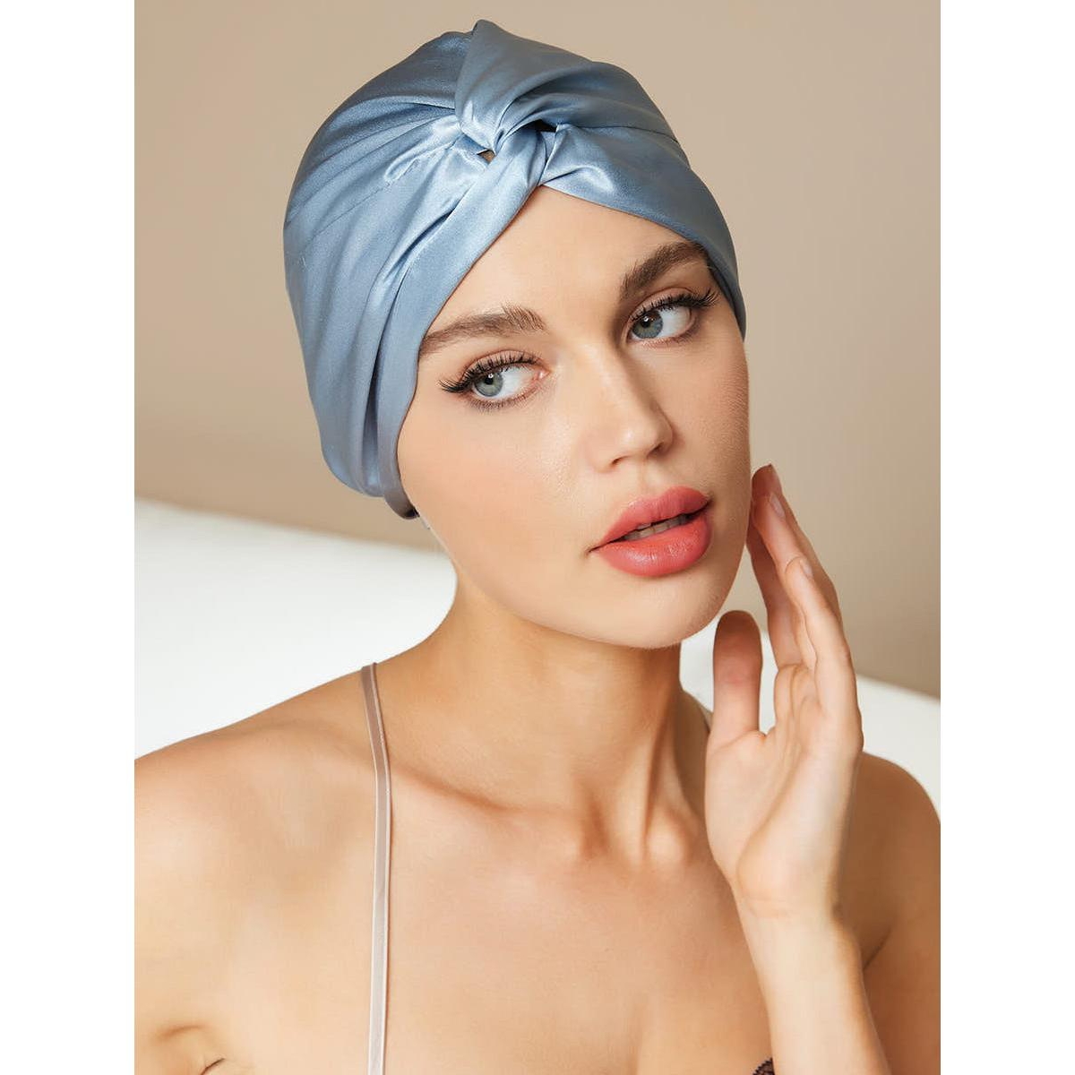 Click here for Silksilky Pure Silk Knot-Front Hair Bonnet - Brigh... prices
