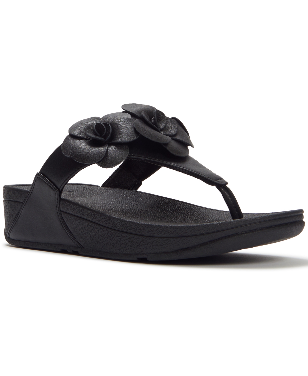 Click here for FitFlop Womens Lulu Flower Toe Post Slip-On Sandal... prices