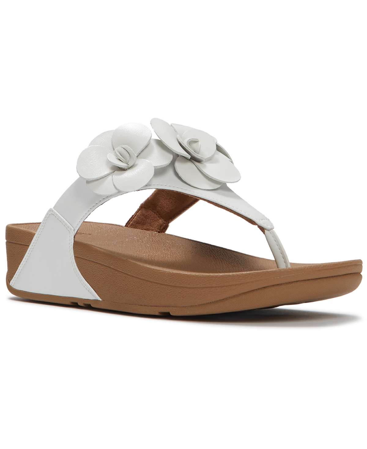 Click here for FitFlop Womens Lulu Flower Toe Post Slip-On Sandal... prices