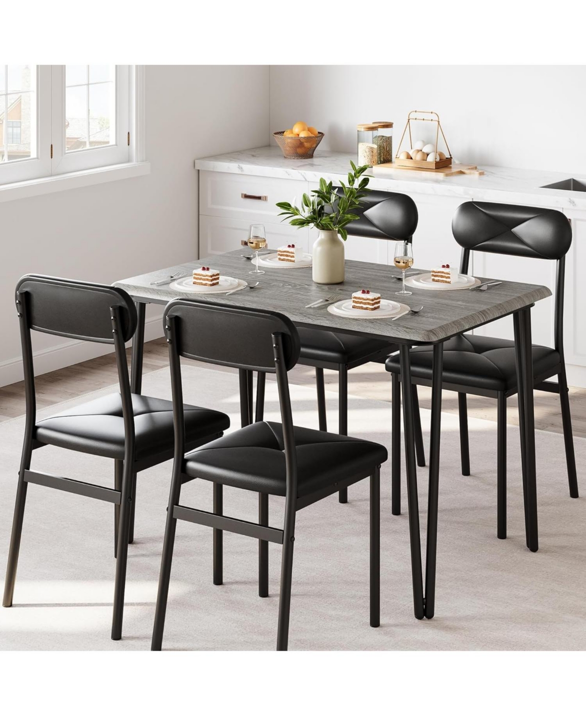 Click here for gaomon Dining Table Set for 4  Set Kitchen Table C... prices