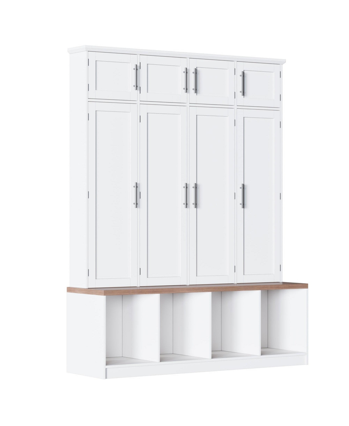 Click here for Clihome Farmhouse Hall Tree Walnut Seating Bench w... prices