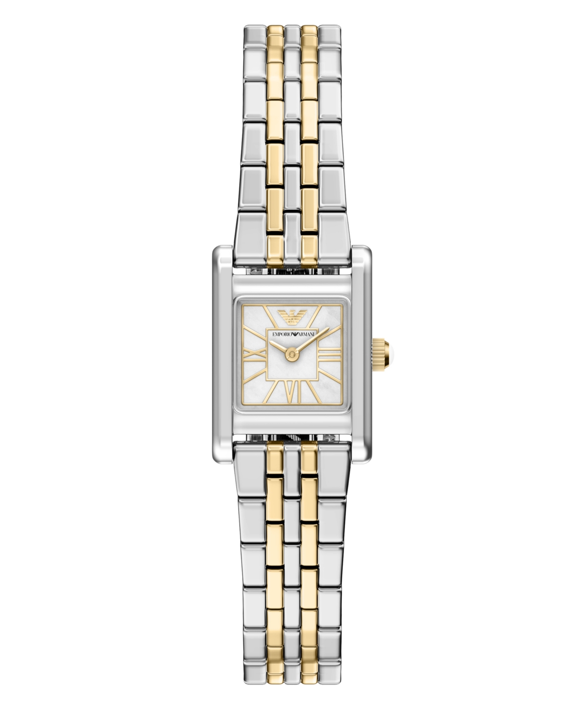 Click here for Emporio Armani Womens Quartz Two-Hand Two-Tone Sta... prices