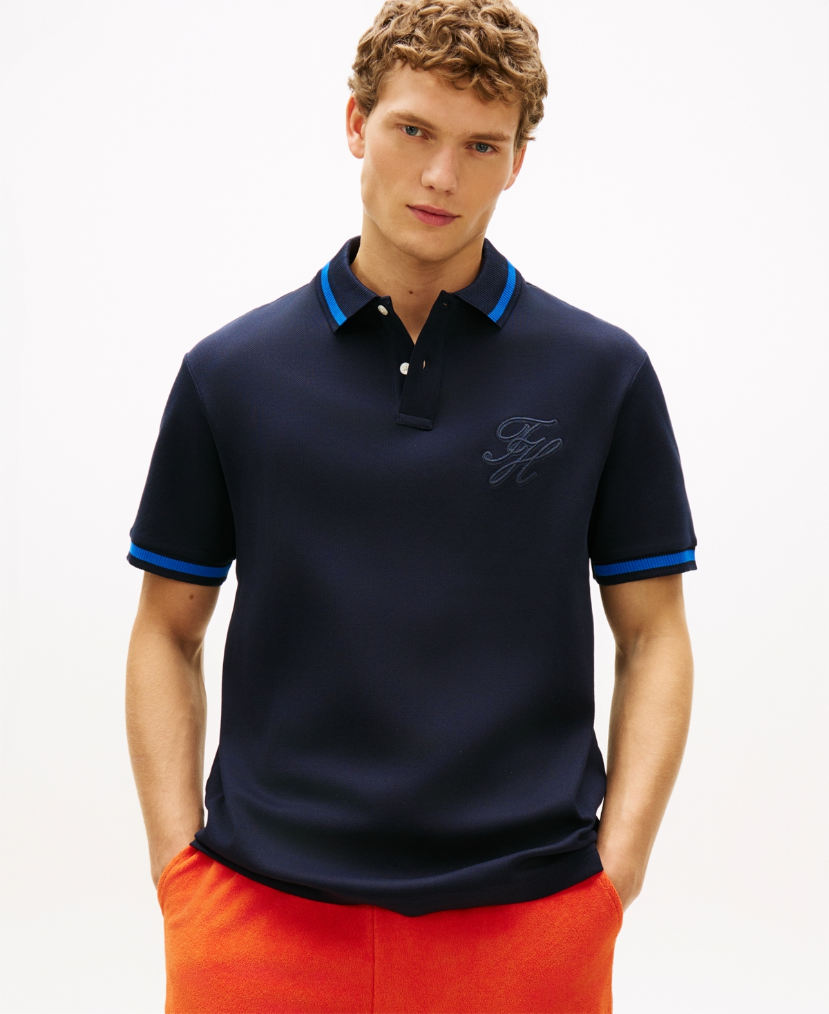 Click here for Tommy Hilfiger Mens Script Classic-Fit Polo Shirt... prices