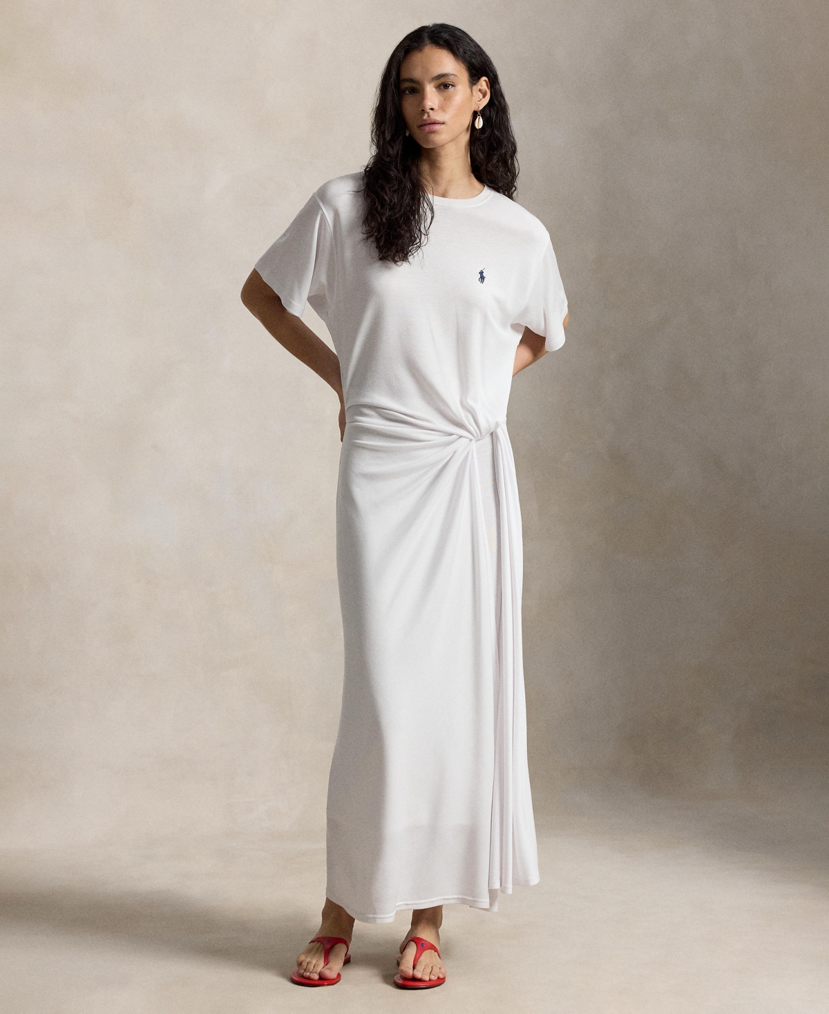 Click here for Polo Ralph Lauren Womens Crewneck Twist Detail T-S... prices