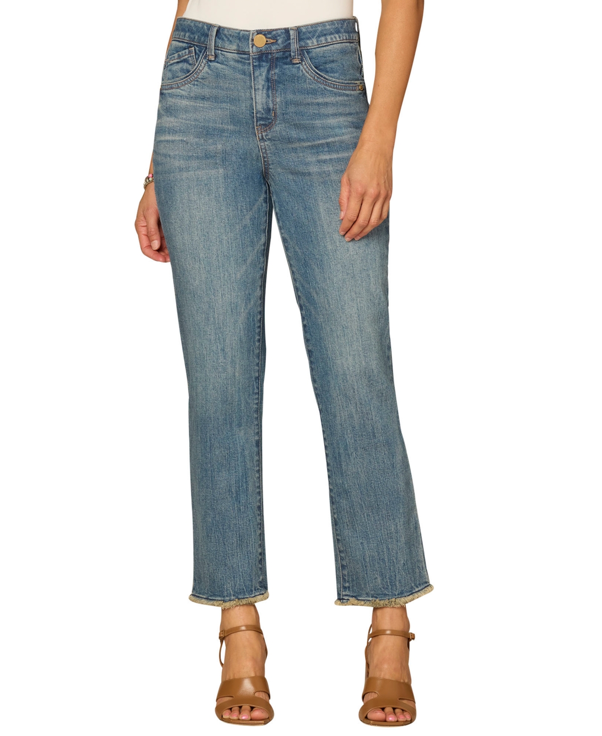 Click here for Democracy Womens Ab Solution Slim Straight Leg Jea... prices
