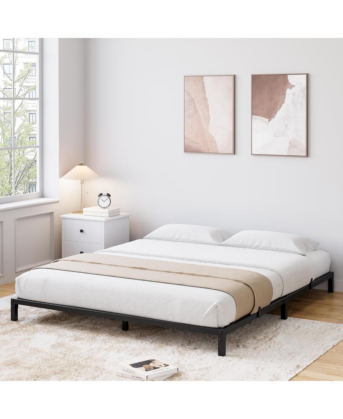 Click here for gaomon 6 Inch Queen Size Metal Bed Frame –... prices