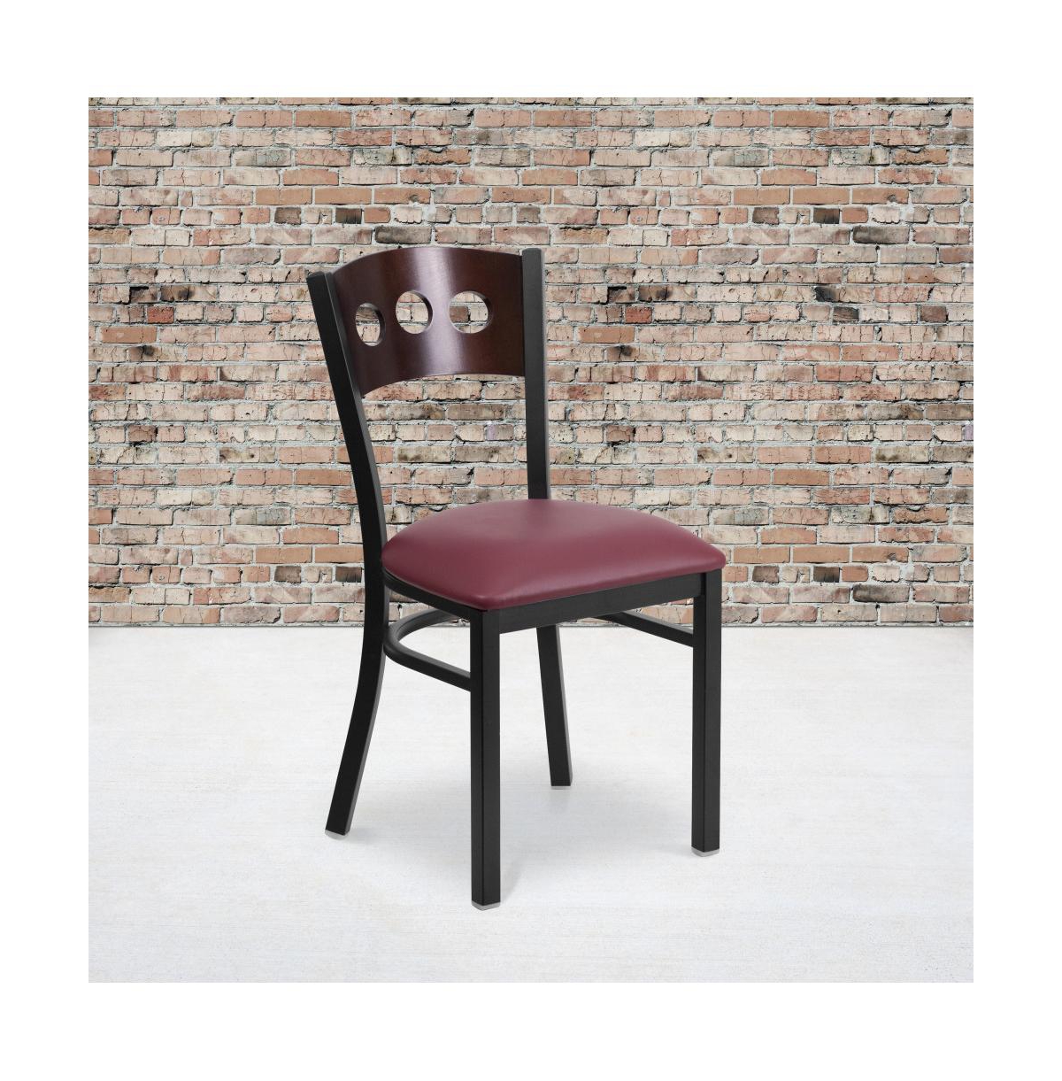 Click here for Emma+Oliver Decorative 3 Circle Back Metal Restaur... prices