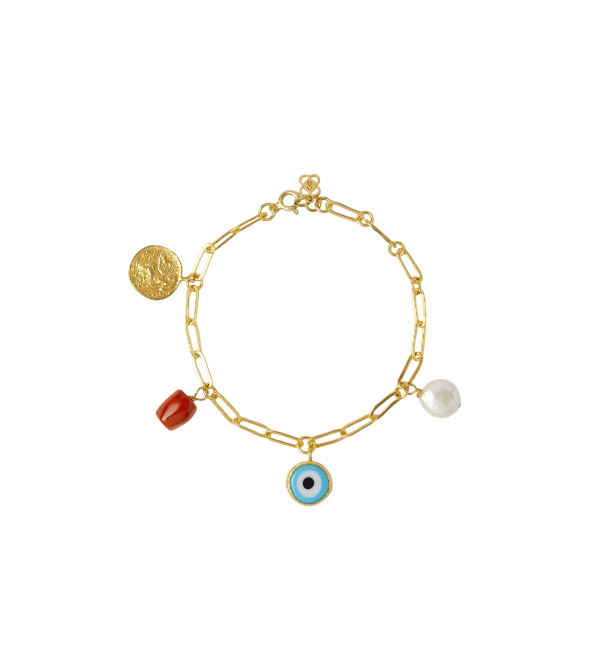 Click here for Ottoman Hands Cornicello Evil Eye and Pearl Charm... prices