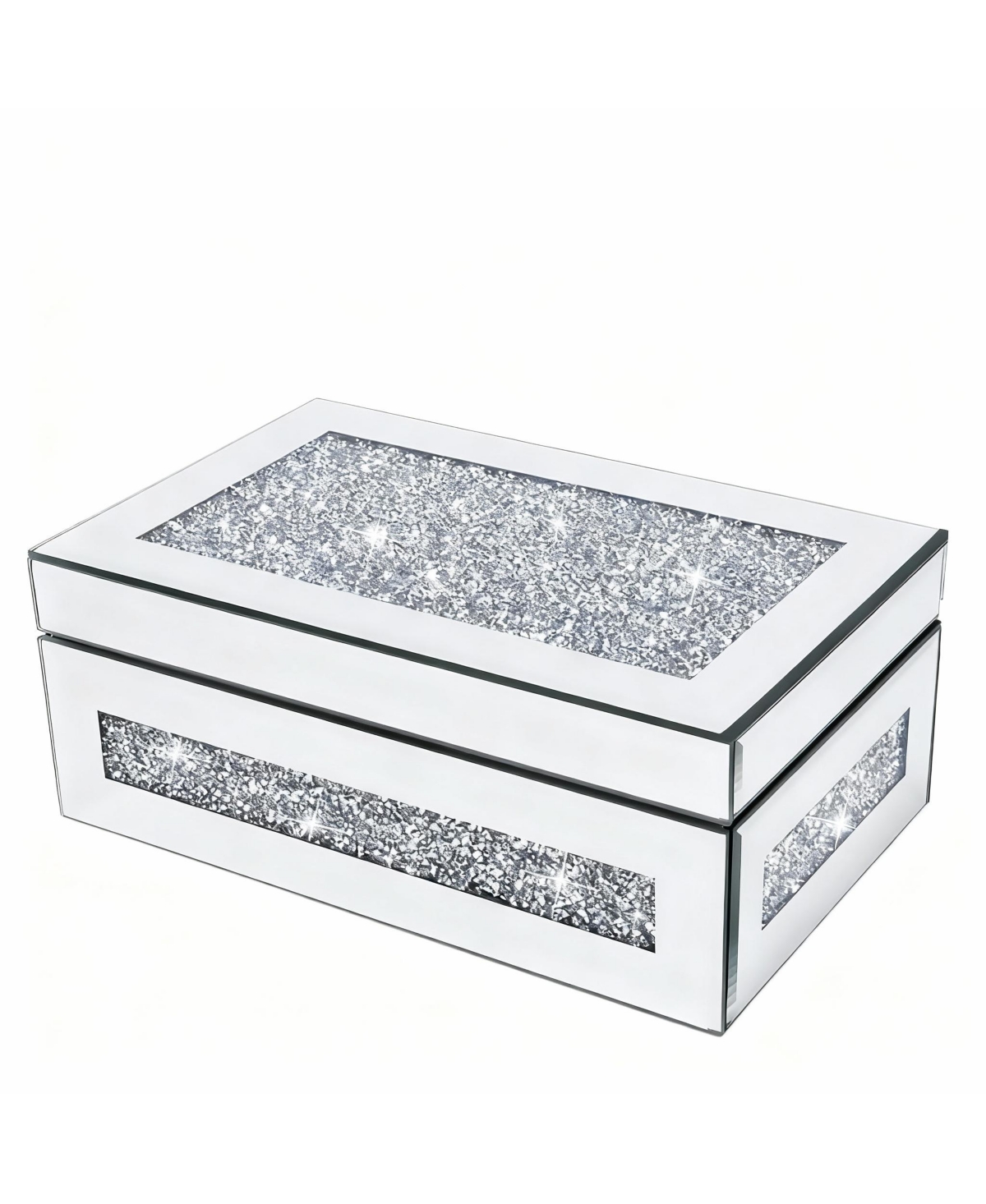 Click here for Yigii Crystal Glass Jewelry Box with Mirror for Wo... prices