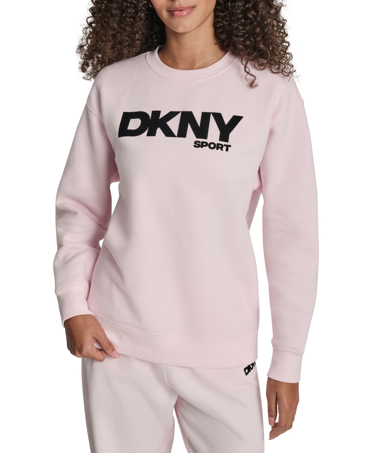 Click here for Dkny Womens Nolita Logo Detail Crew Neck Sweatshir... prices