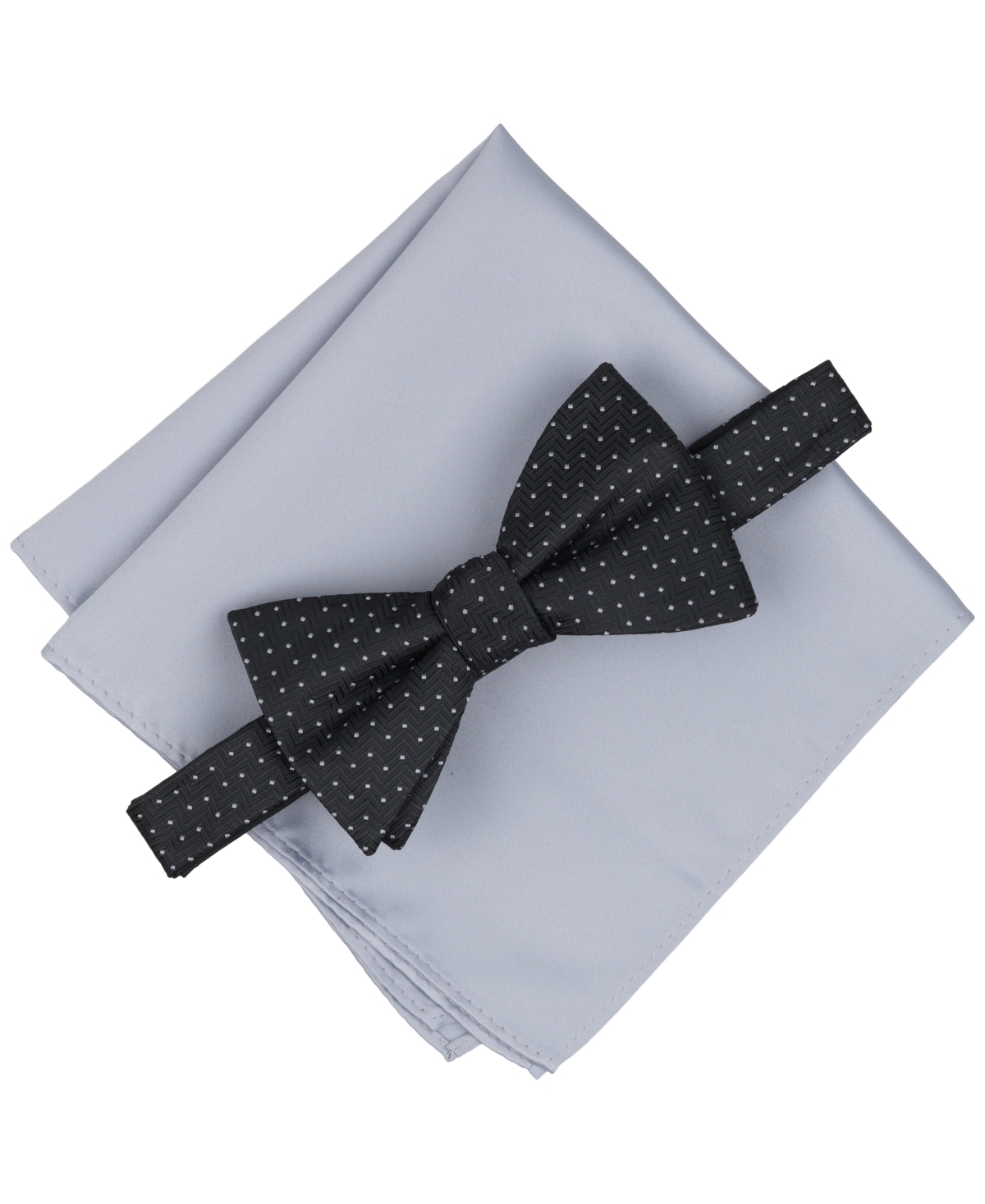 Click here for Alfani Mens Inari Dot Bow Tie & Solid Pocket Squar... prices