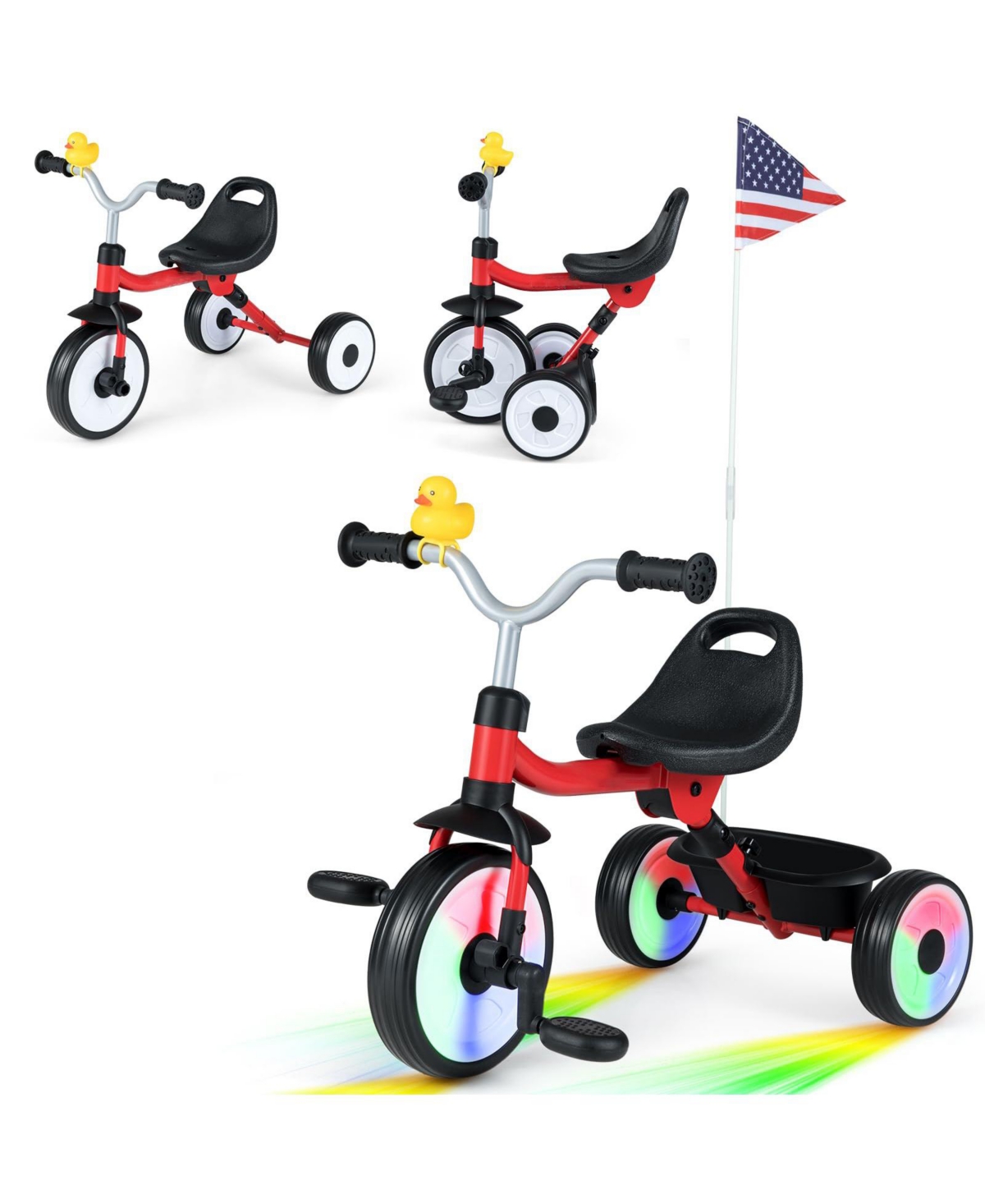 Click here for Mecale Toddler Tricycle with 3-Position Seat and S... prices