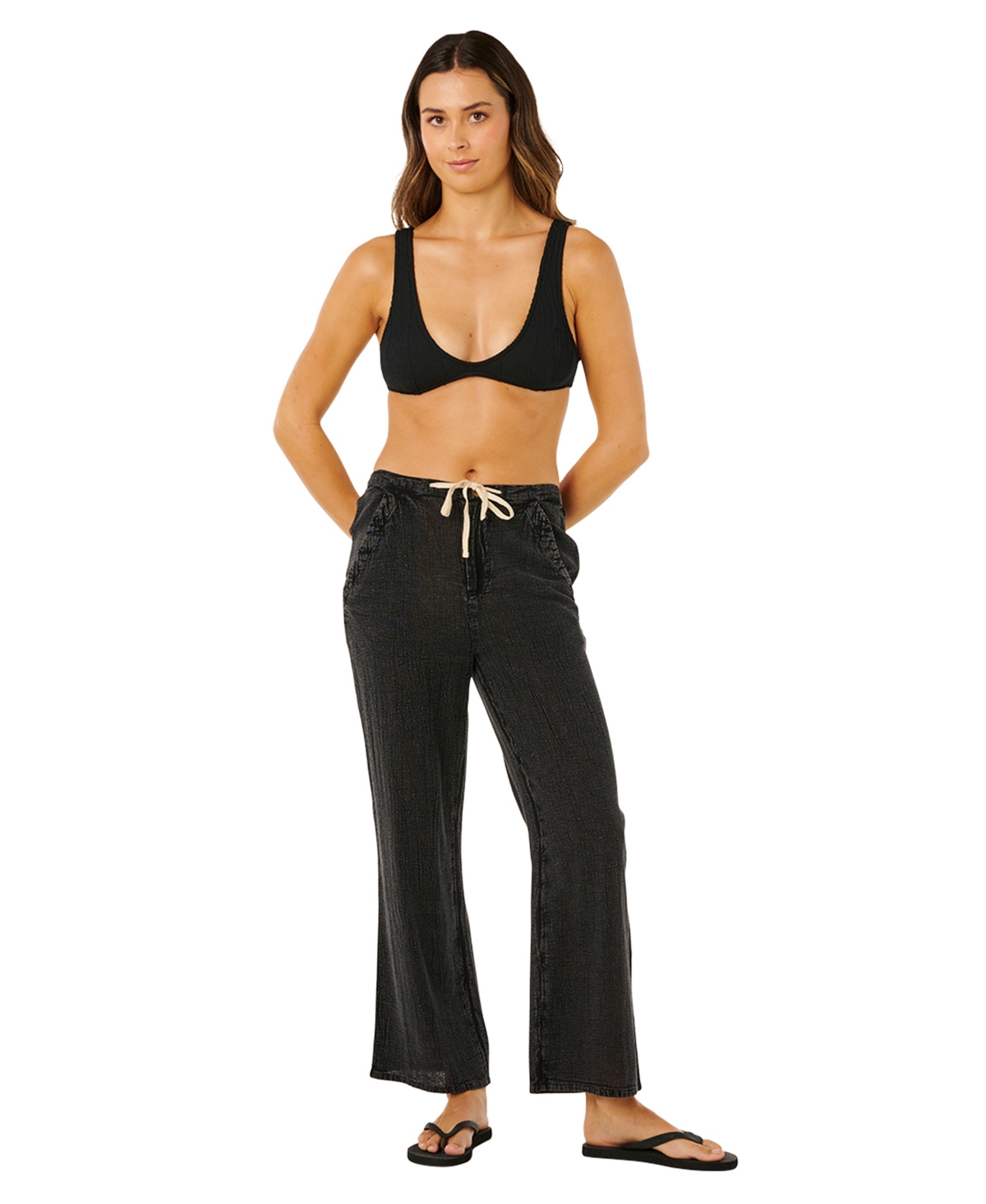 Click here for Rip Curl Womens Classic Surf Wide Leg Pants - Blac... prices