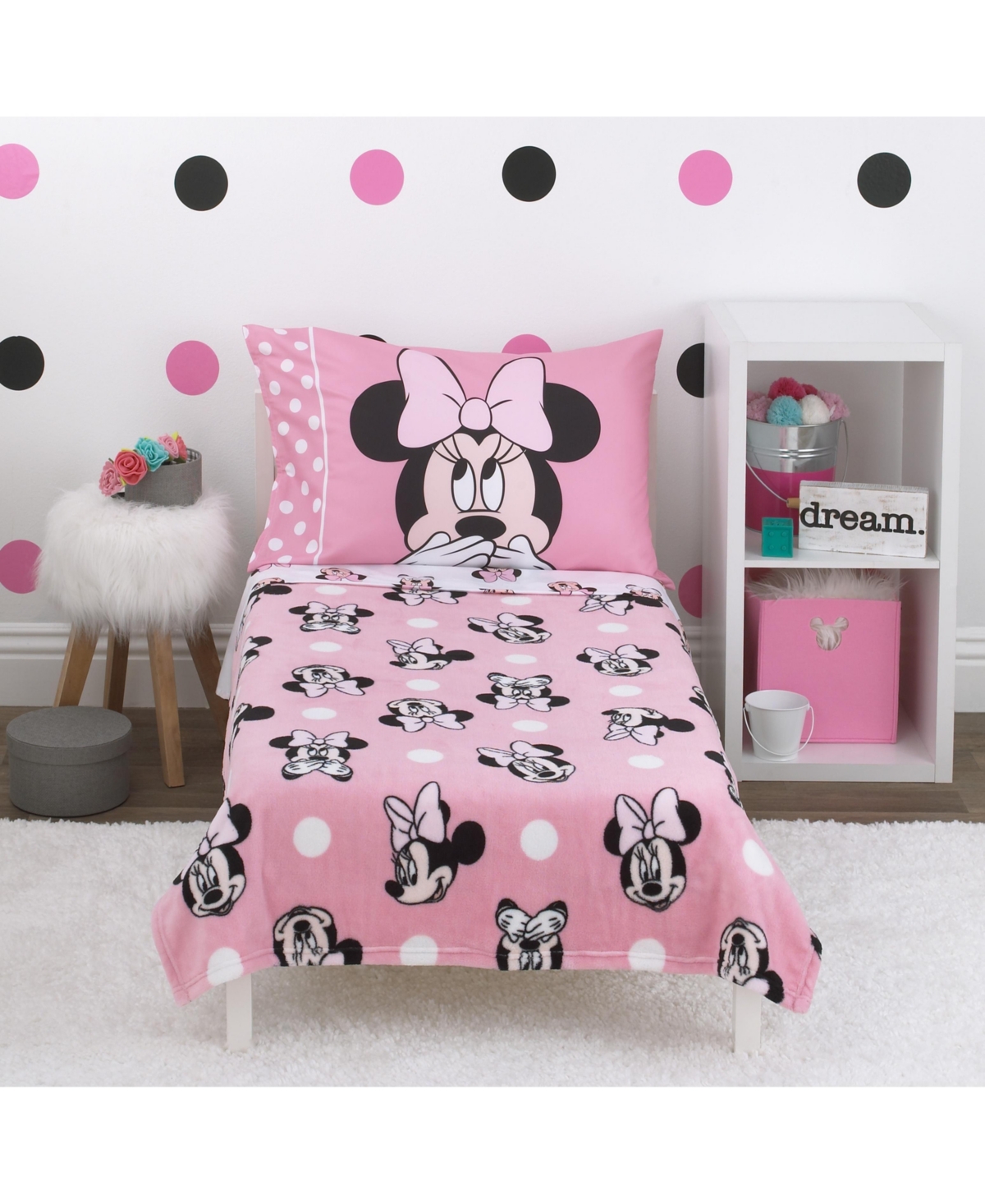 Click here for NoJo Disney Minnie Mouse 4 Piece Toddler Bed Set -... prices
