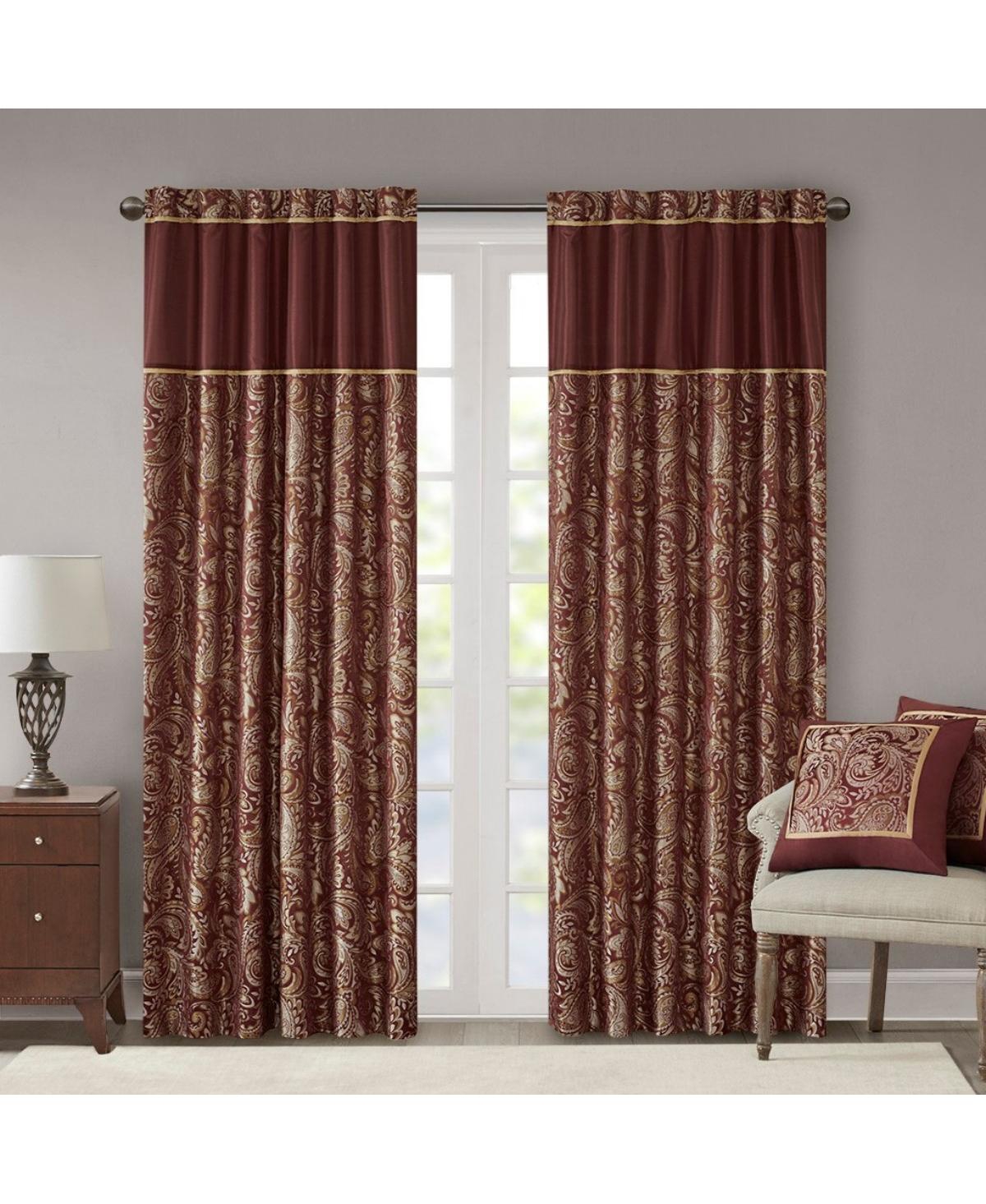 Click here for Laoties 2-Pack Faux Silk Jacquard Window Curtains.... prices