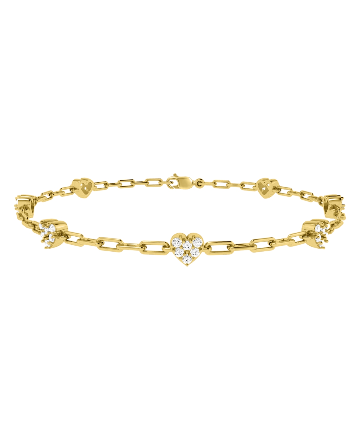 Click here for Macys Diamond Bracelet (1/2 ct. t.w.) in 10k Yello... prices