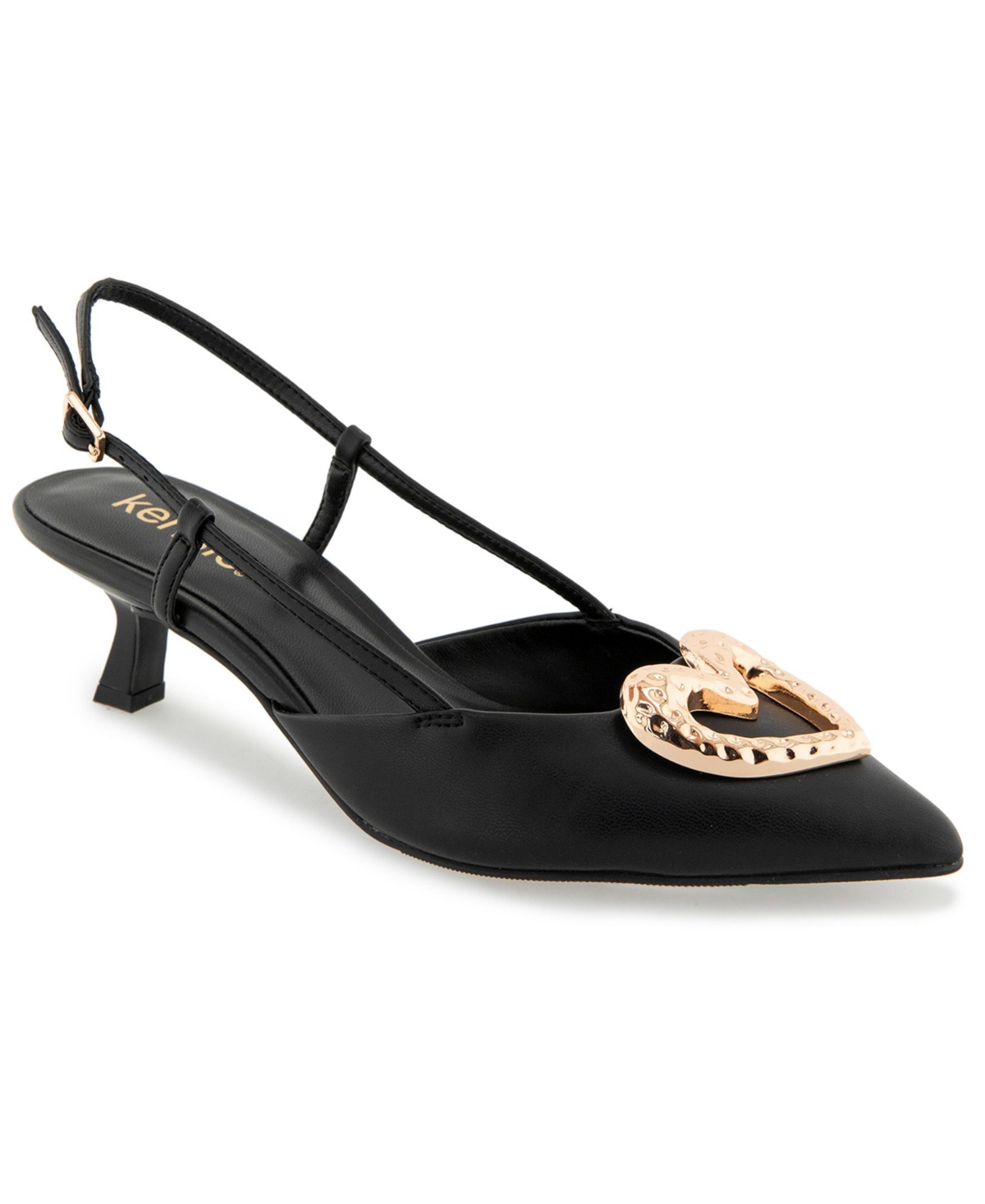 Click here for Kensie Womens Elliana Heart Pump - Black prices