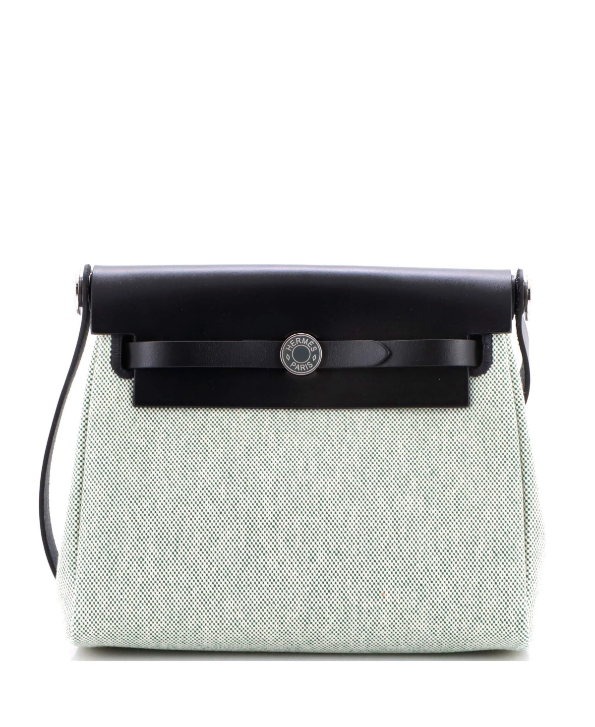 Click here for Pre-Owned HERMES 20 Herbag Zip Toile and Leather -... prices