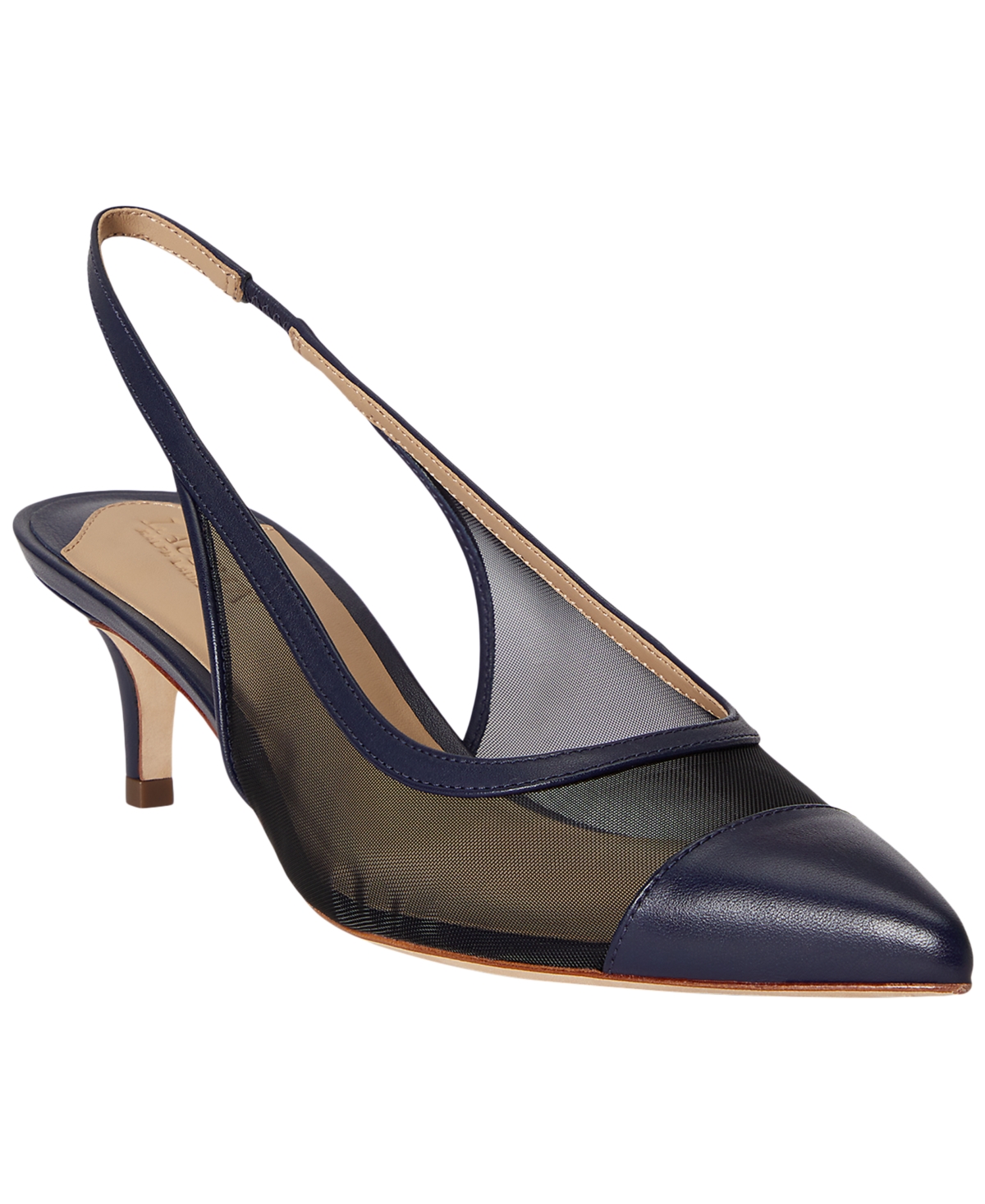 Click here for Lauren Ralph Lauren Womens Lolah Mesh and Nappa Sl... prices