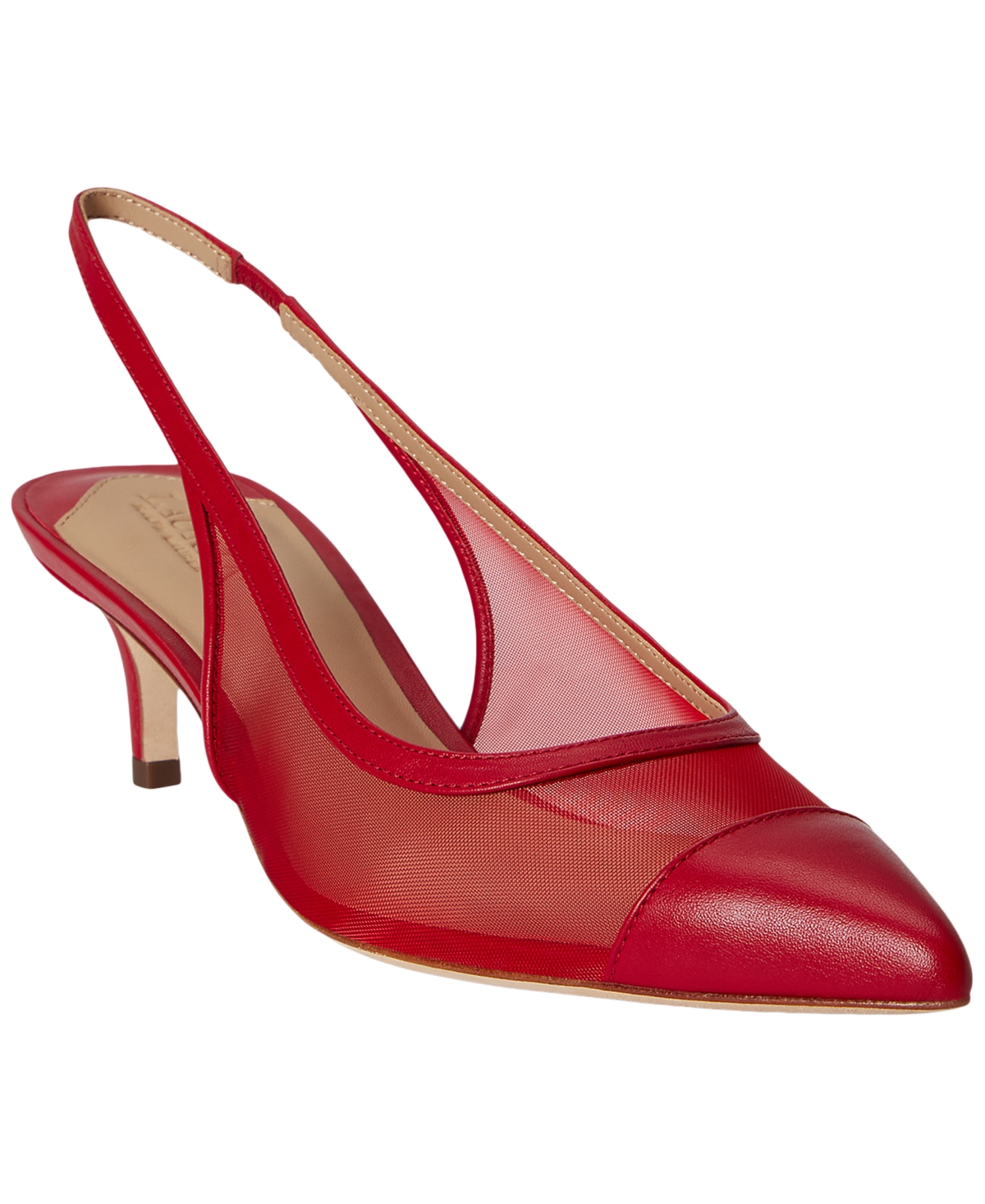 Click here for Lauren Ralph Lauren Womens Lolah Mesh and Nappa Sl... prices