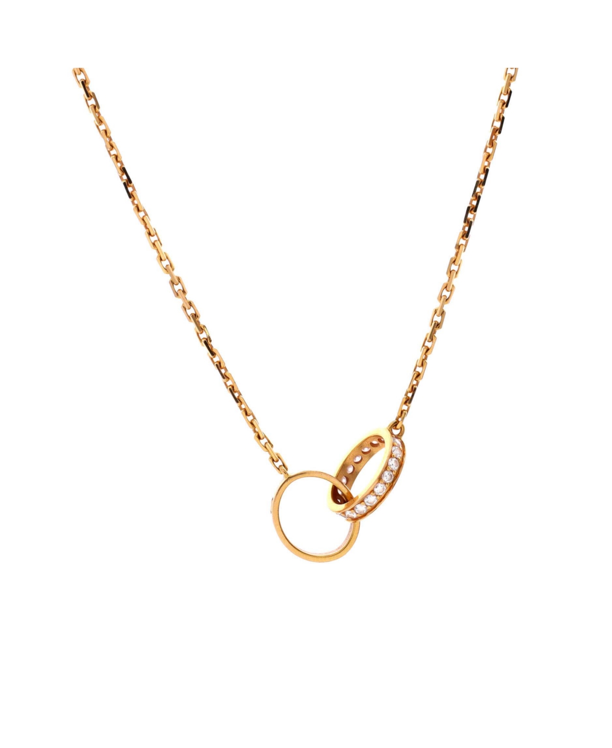 Click here for Pre-Owned Cartier Love Interlocking Necklace - 18k... prices