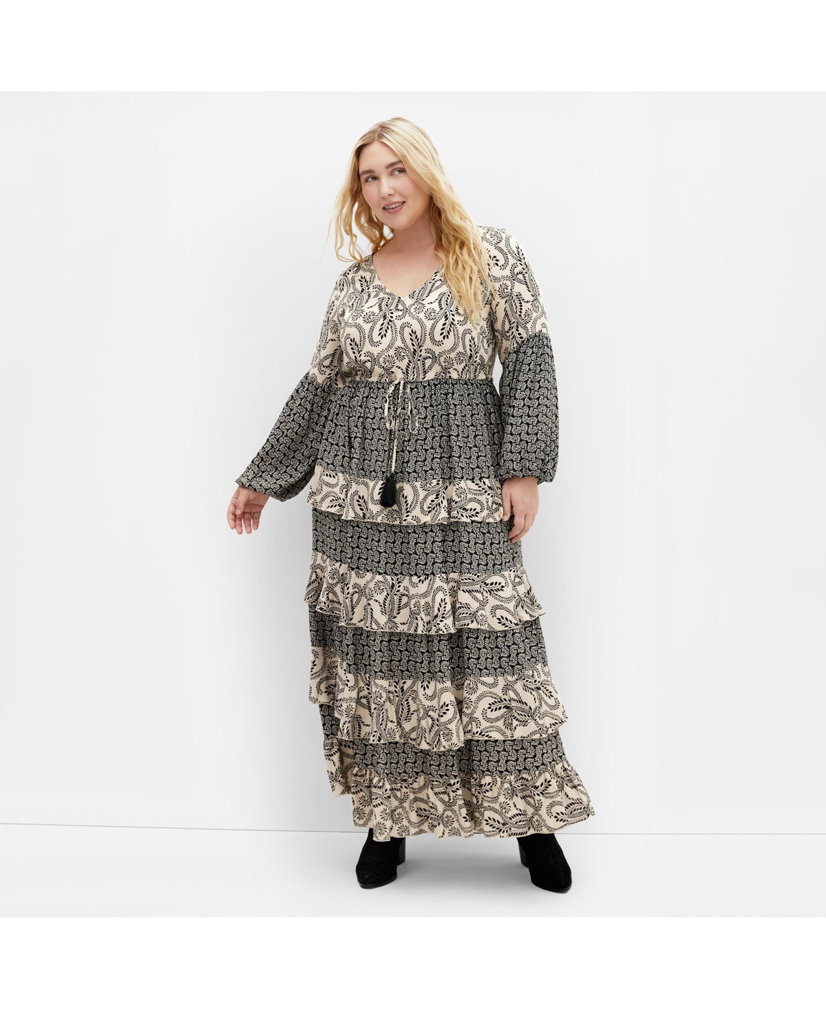 Click here for City Chic Womens Dreamweaver Maxi Dress - Print prices