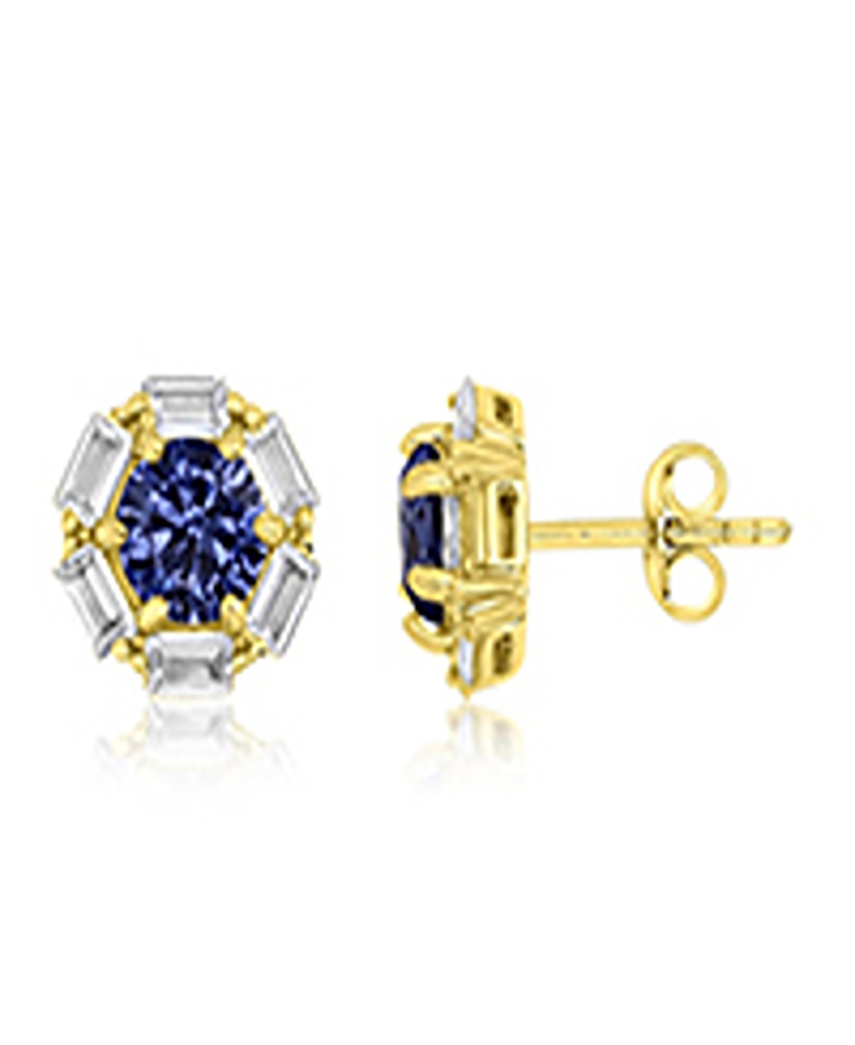 Click here for Macys Polished Tanzanite & Cubic Zirconia Stud Ear... prices