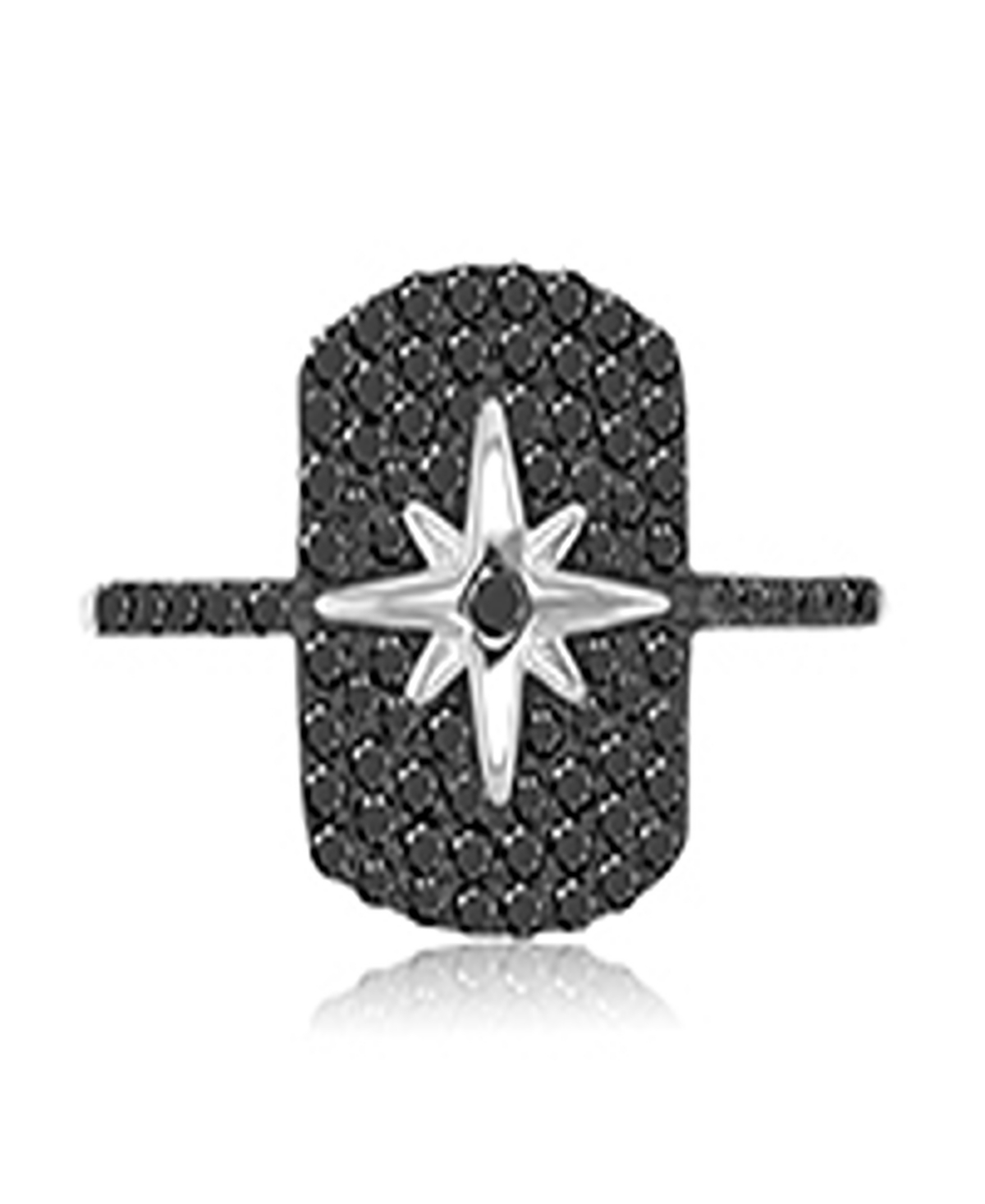 Click here for Macys Black Spinel Ring in Sterling Silver - Black prices