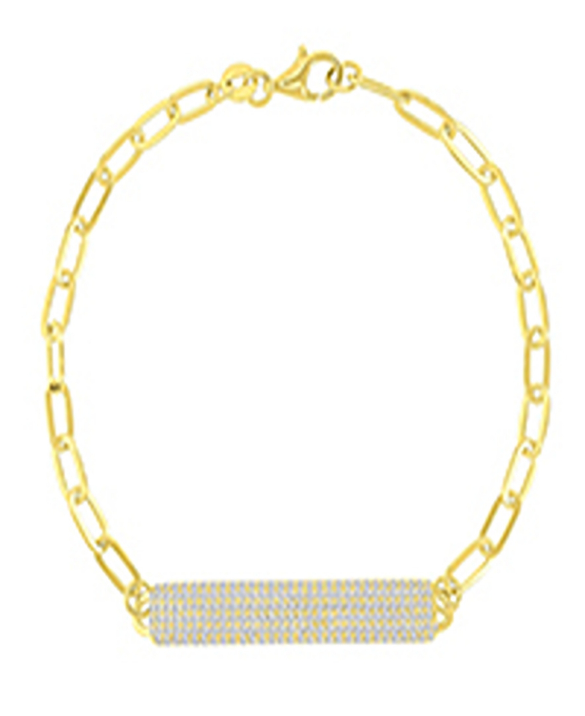 Click here for Macys Cubic Zirconia Bracelet in 14k Yellow Gold O... prices
