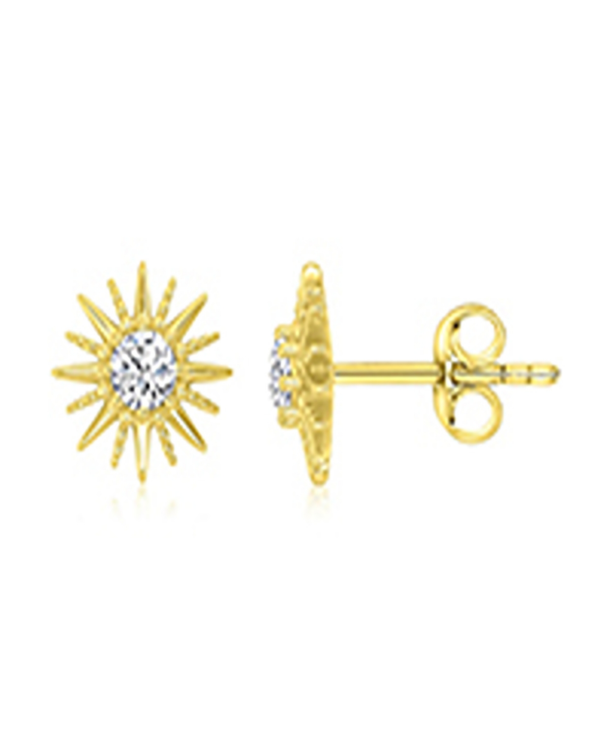 Click here for Macys Cubic Zirconia Starburst Stud Earrings in 14... prices