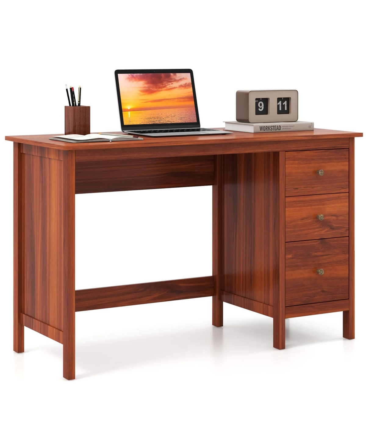 Click here for Mecale Home Office Computer Desk with 3 Drawers an... prices