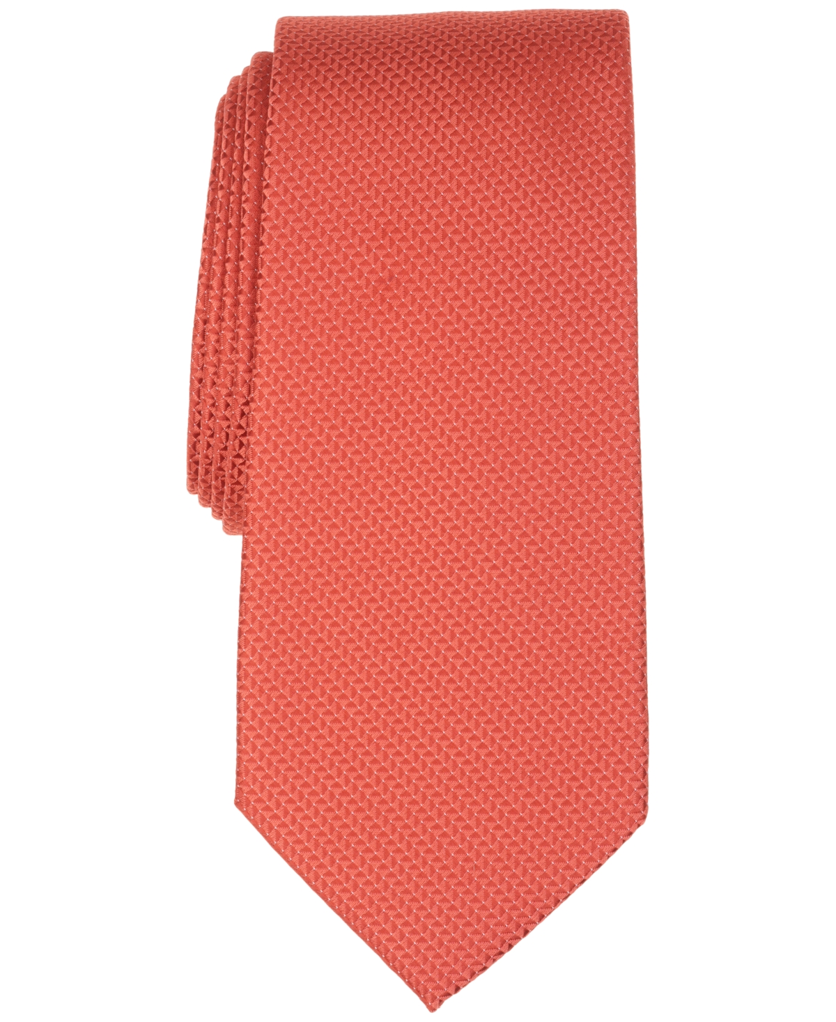 Click here for Perry Ellis Mens Classic Textured Tie - Orange prices