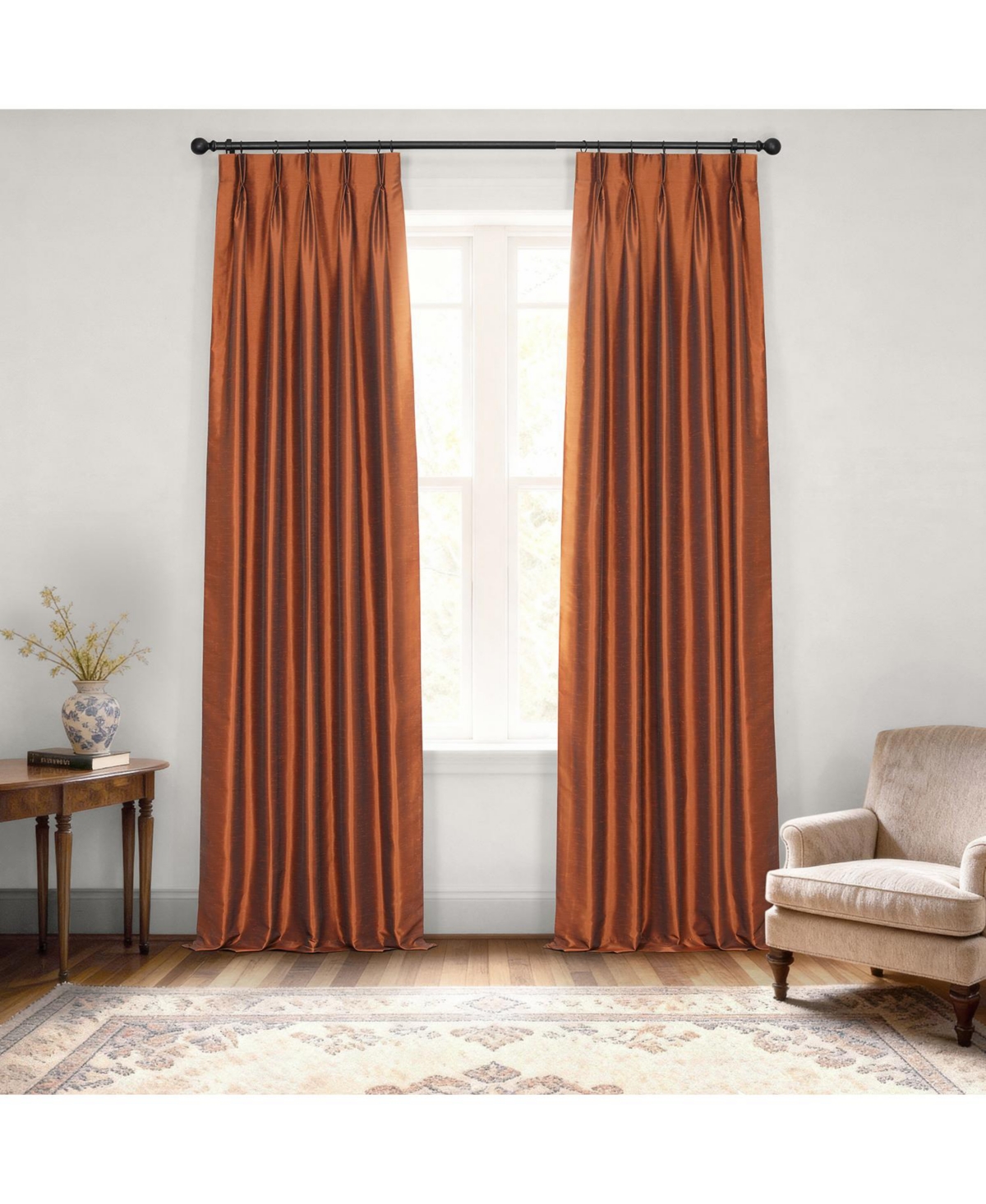 Click here for Half Price Drapes French Pleat Vintage Textured Fa... prices