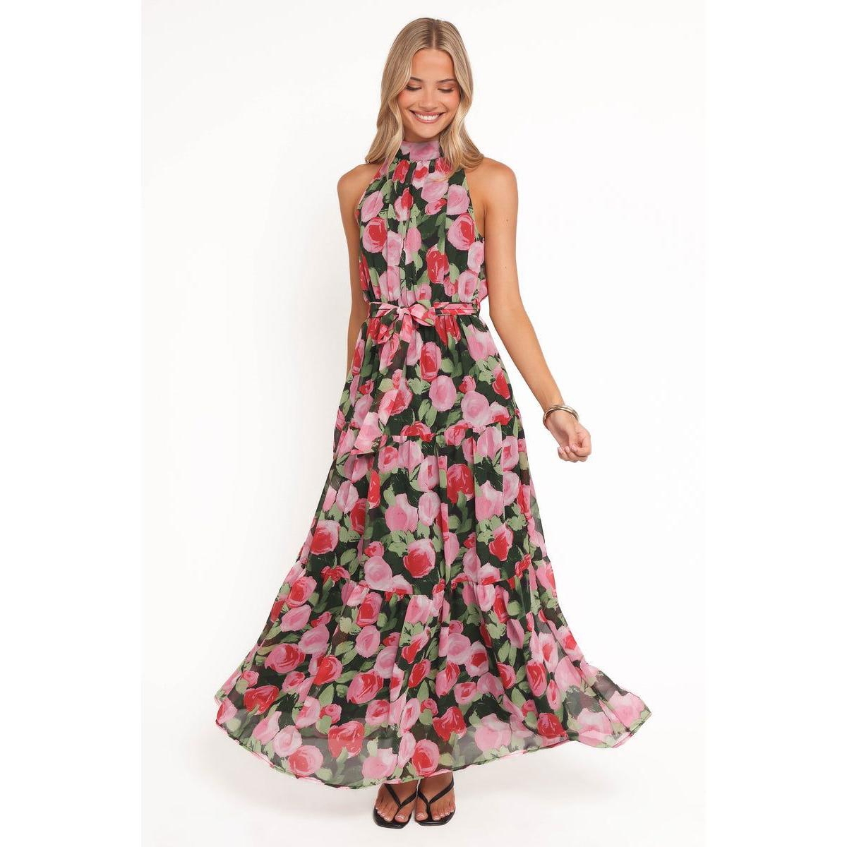 Click here for Petal and Pup Womens Caroline Maxi Halter Dress -... prices