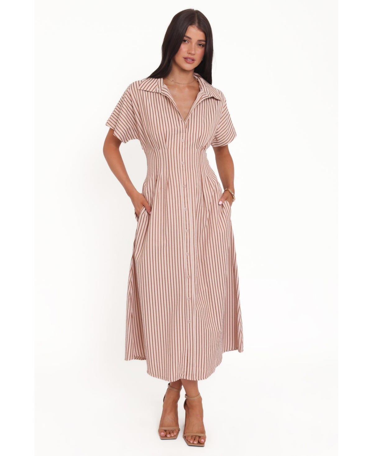 Click here for Petal and Pup Womens Eilis Short Sleeve Button Dow... prices