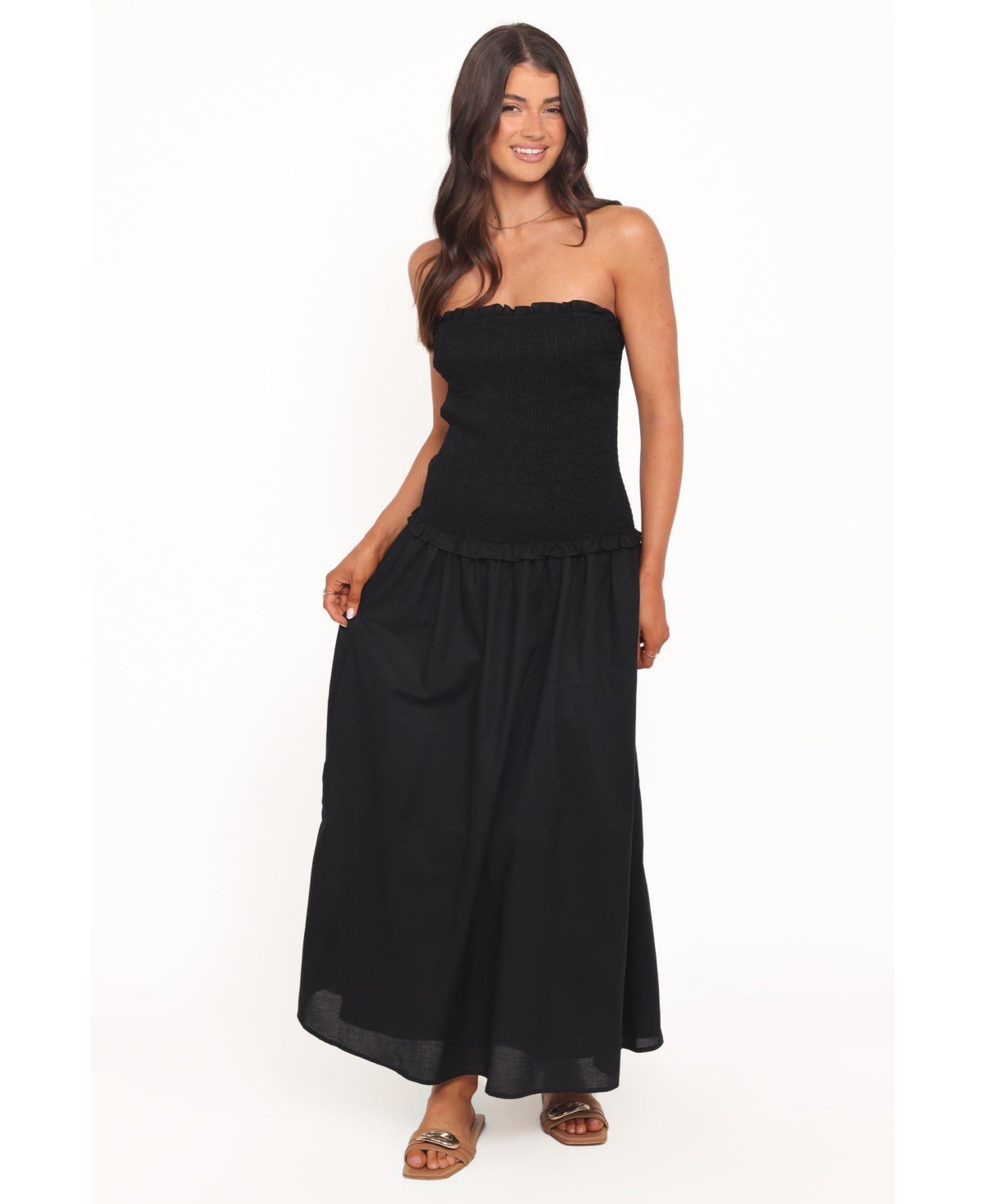 Click here for Petal and Pup Womens Bea Maxi Dress - Black prices