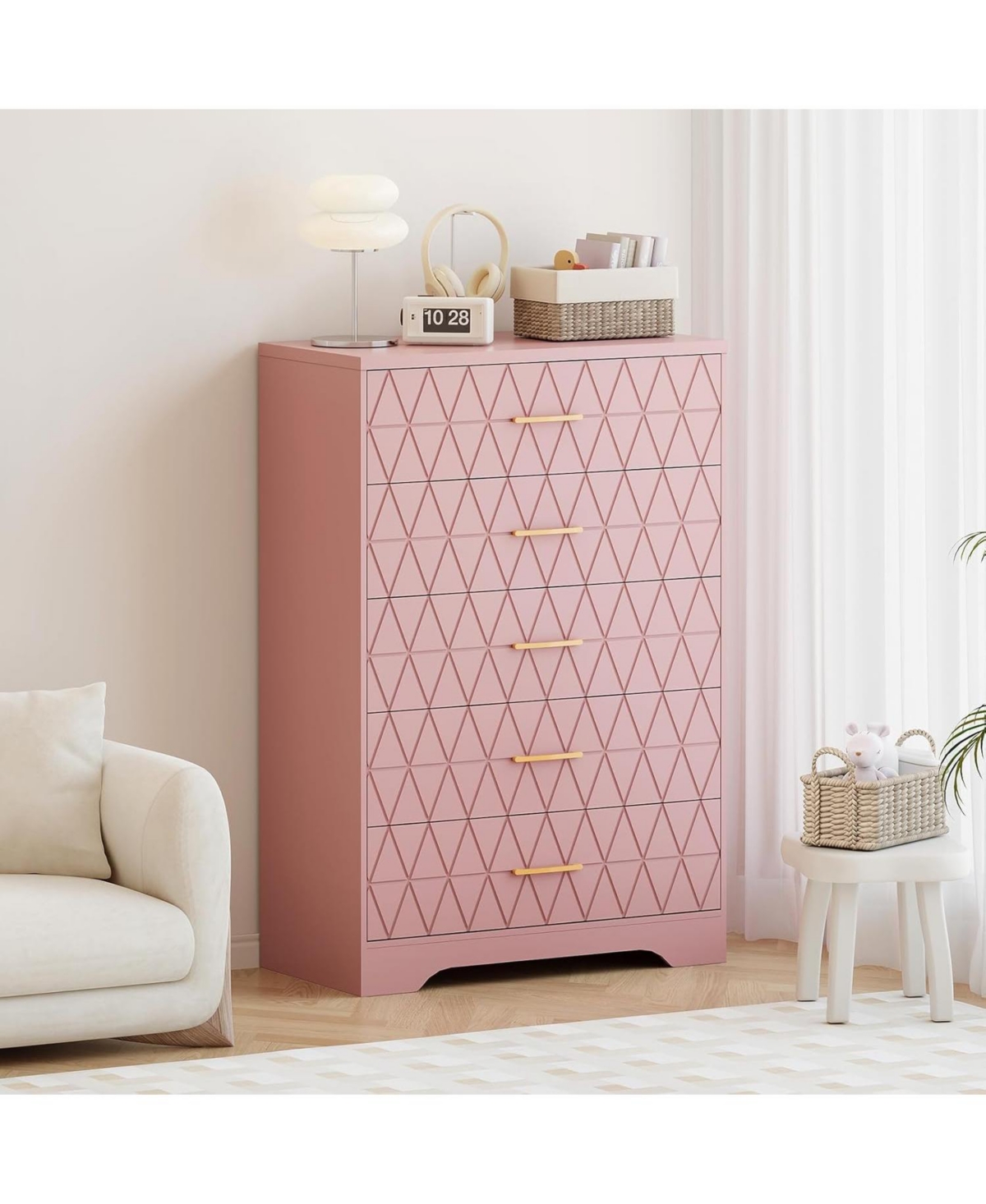 Click here for gaomon Tall Dresser for Bedroom with 5 Drawers  Wo... prices