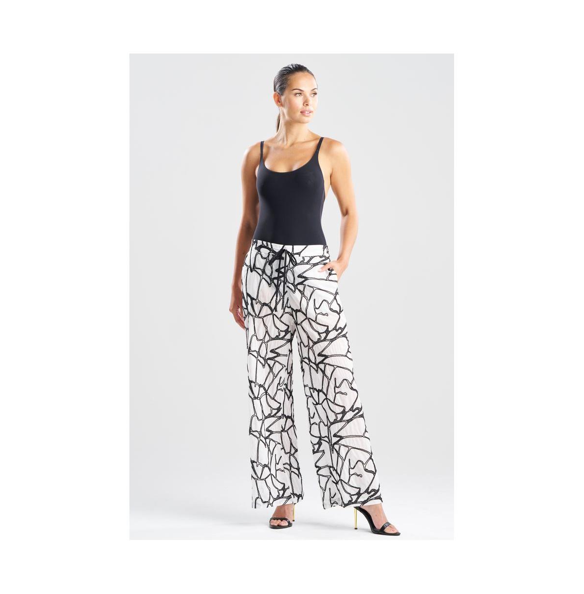 Click here for Natori Womens Butterfly Embroidery Pants - White prices