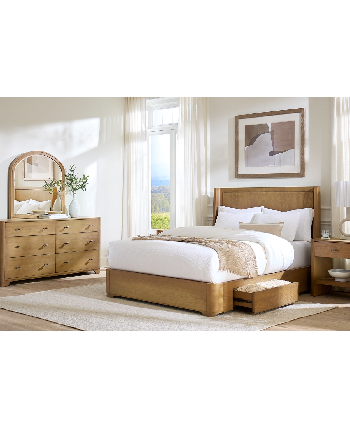 Click here for Nordic 3 Pc. King Panel Storage Set (Bed  Dresser... prices