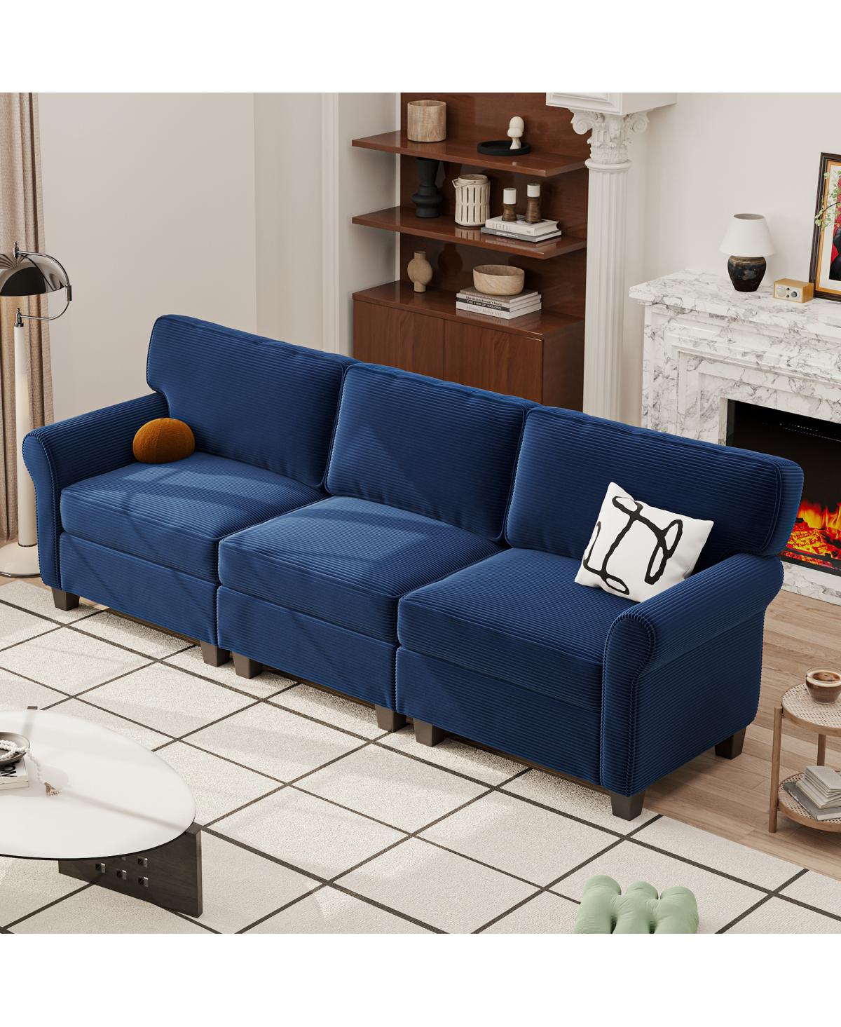 Click here for Streamdale 3-Seater Corduroy Sofa Couch with Deep... prices