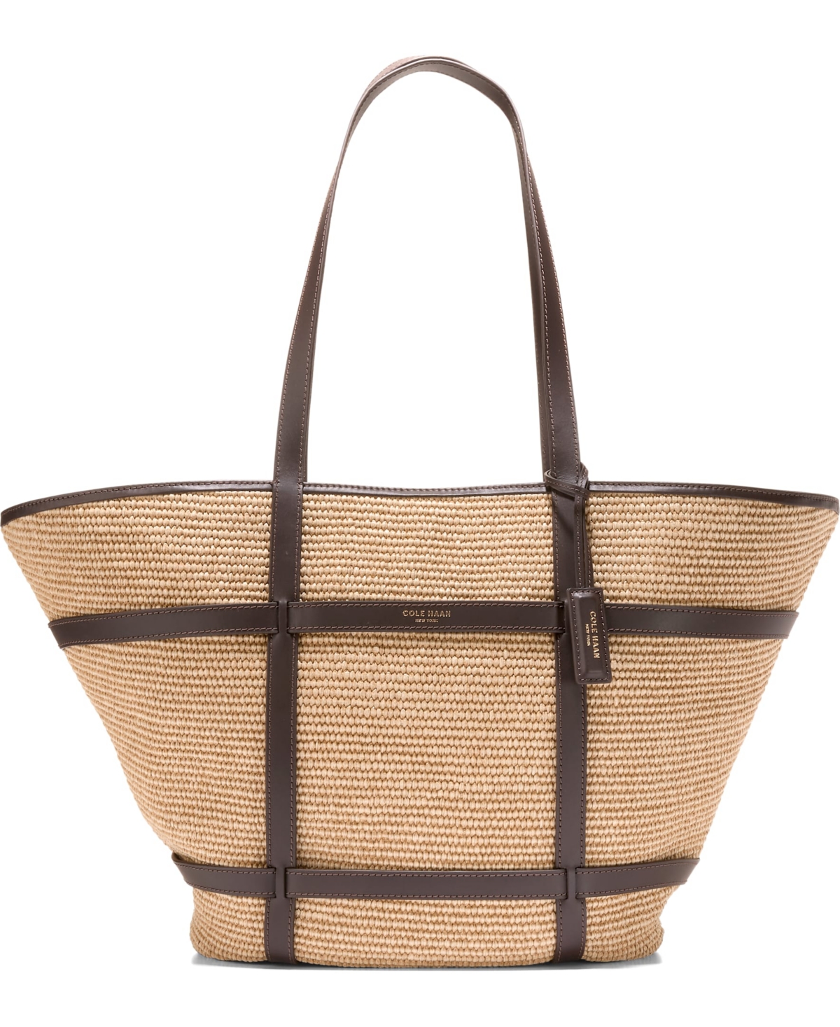 Click here for Cole Haan Key West Extra-Large Tote Bag - Raffia D... prices