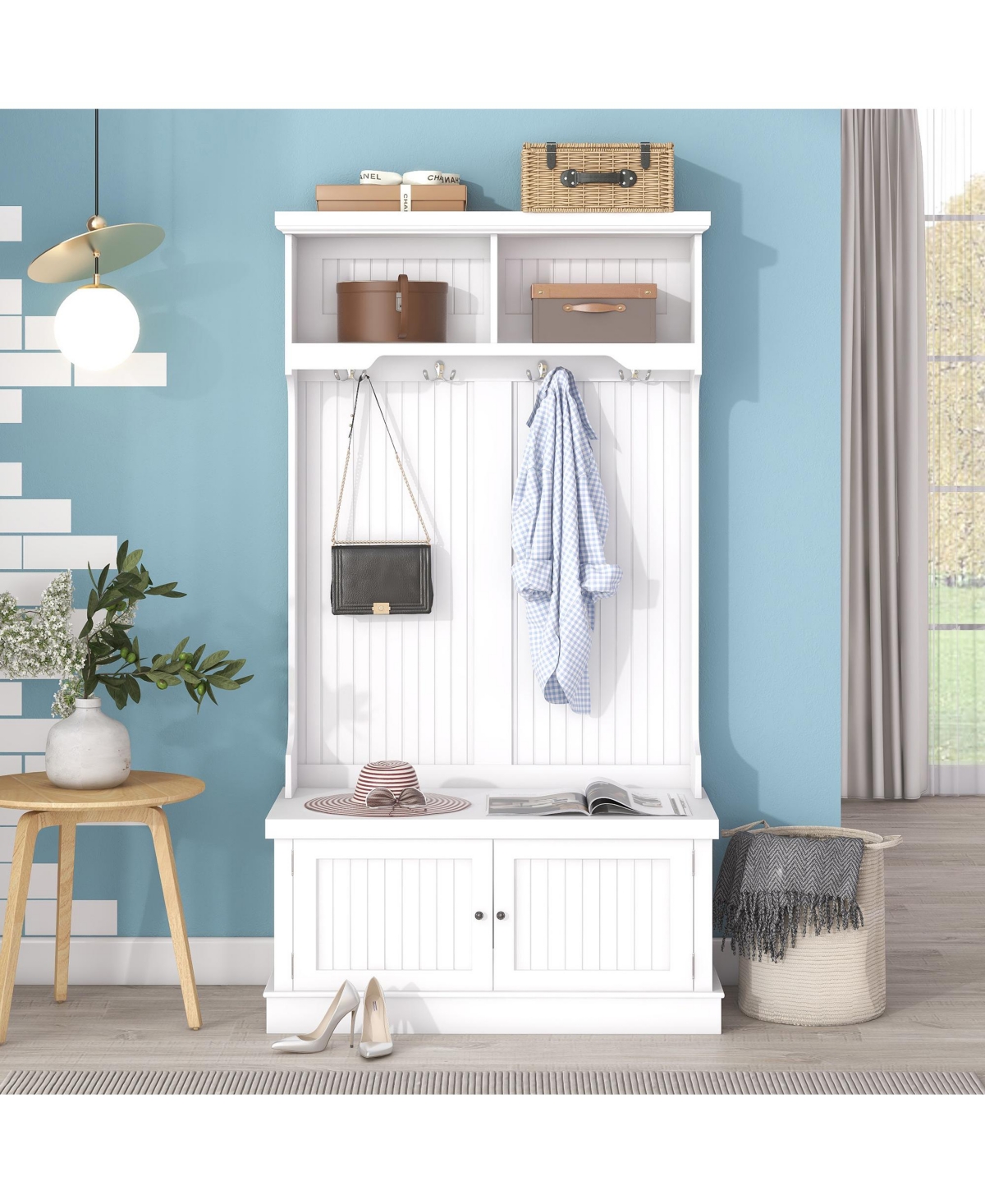 Click here for gaomon 4-in-1 Hall Tree Entryway Organizer - 35.5&... prices