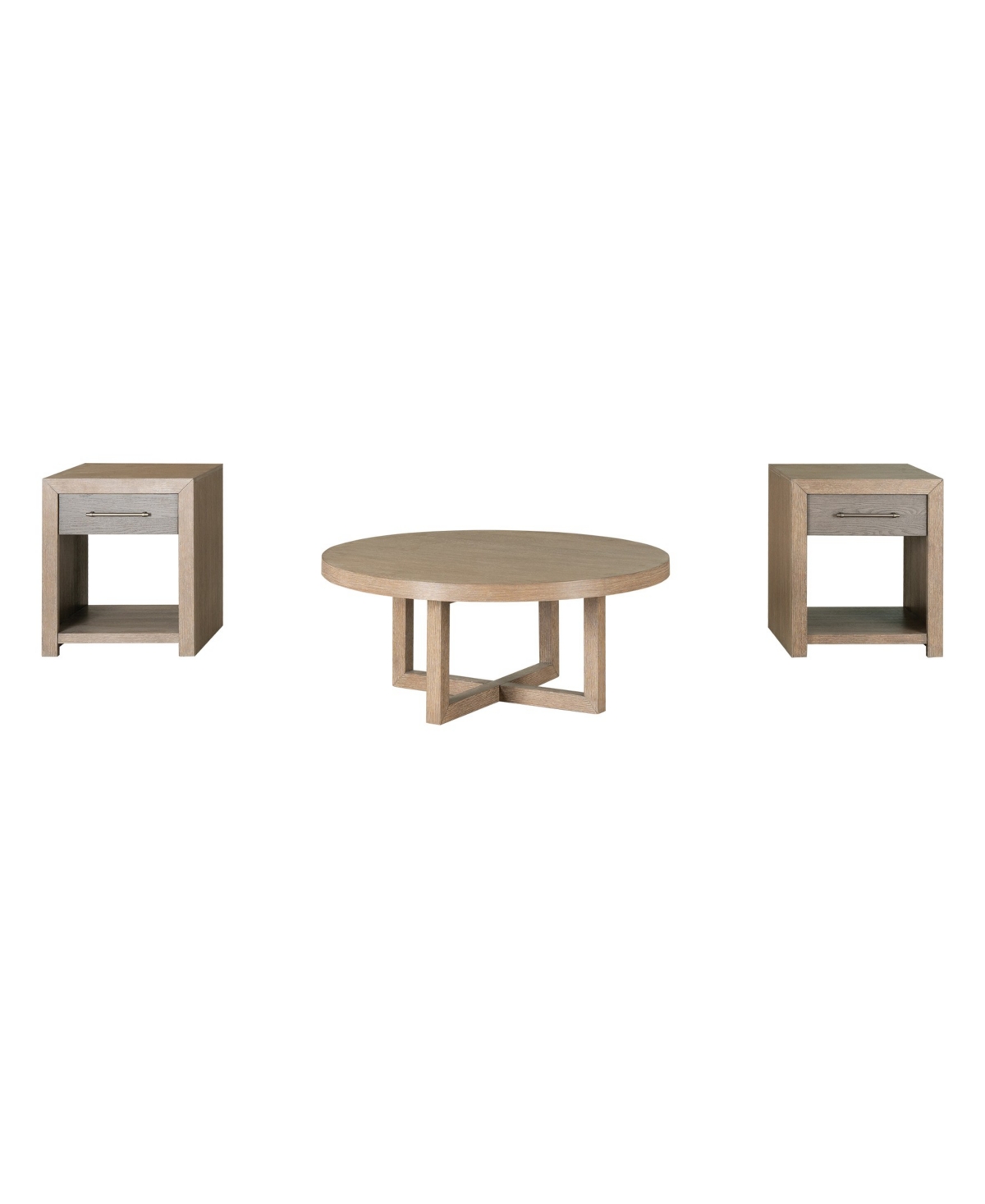 Click here for Portmore 3-Pc. Wood Round Coffee Table and End Tab... prices