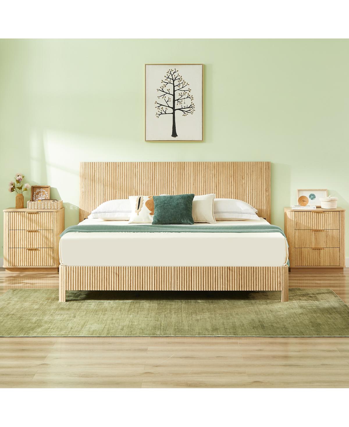 Click here for Streamdale Furniture Rustic Oak King Bed Frame wit... prices