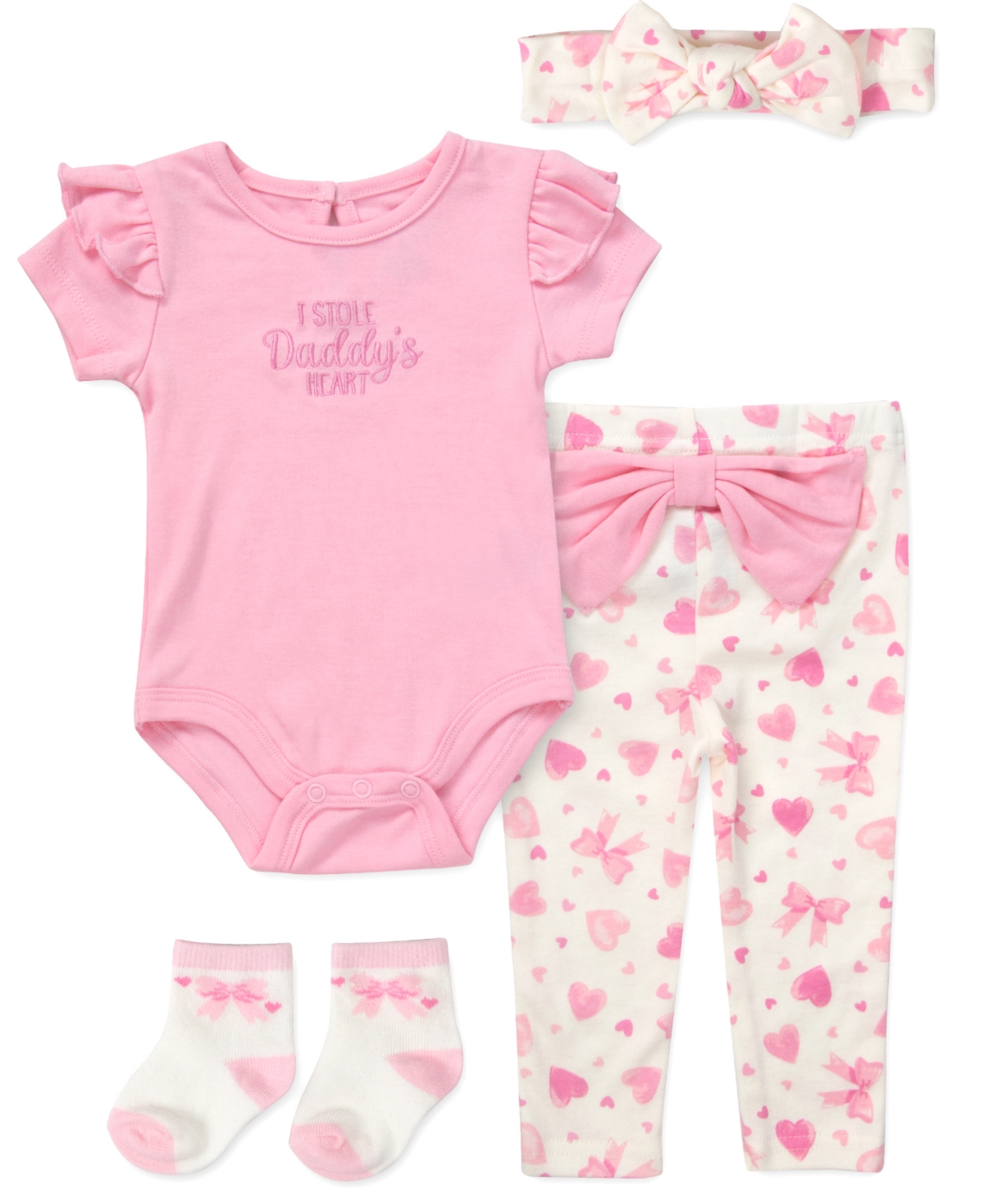 Click here for Baby Essentials Baby Girls I Stole Daddys Heart Le... prices