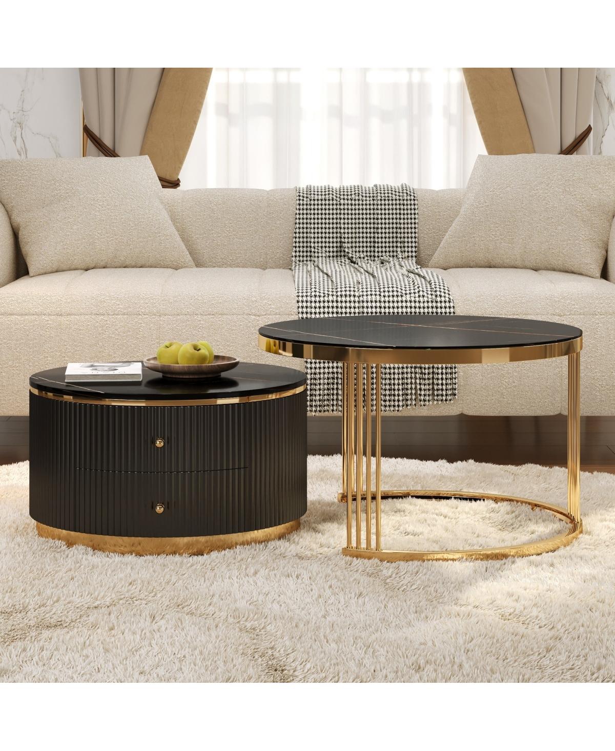Click here for Streamdale Furniture Modern 2 Pieces Round Nesting... prices